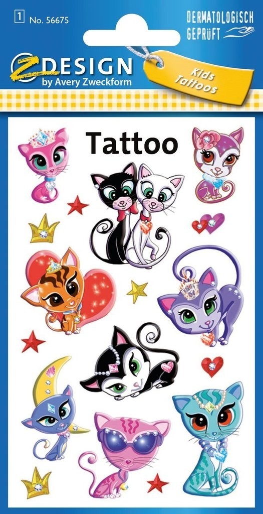 AVERY Tatuaże dla dzieci tatuaż koty 8927658547 - Allegro.pl AVERY Tatuaże dla dzieci tatuaż koty 8927658547 - Allegro.pl