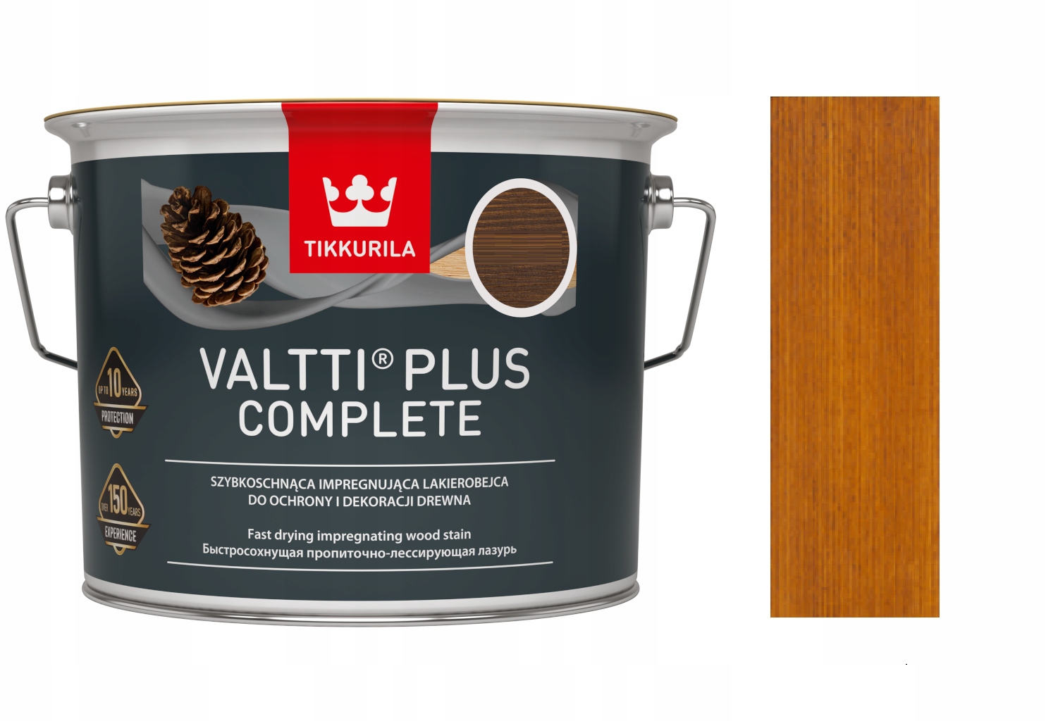 Tikkurila Valtti Plus Complete 2,5L amber teak (6408070106921) • Cena ...