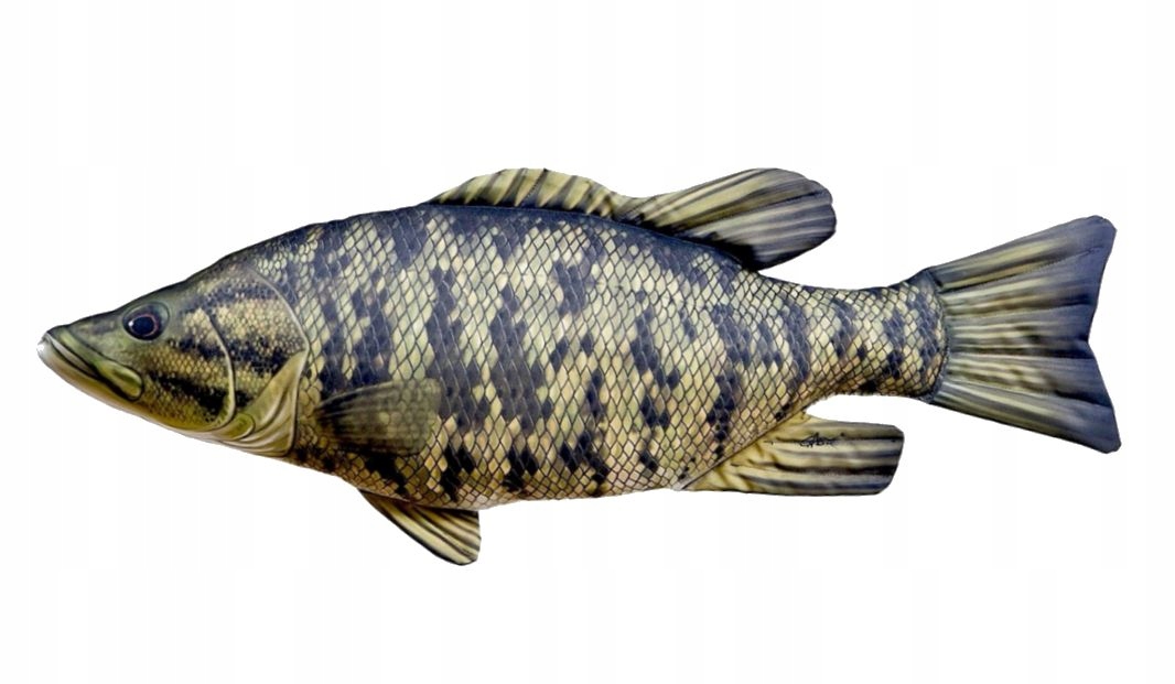 GABY pluszak ryba zabawka poduszka BASS mini 35cm • Cena, Opinie - Allegro