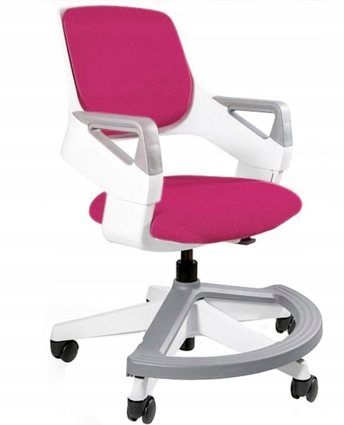 RÓŻOWY FOTEL DLA DZIEWCZYNKI DO BIURKA ROOKEE 401 13613140375 - Allegro.pl