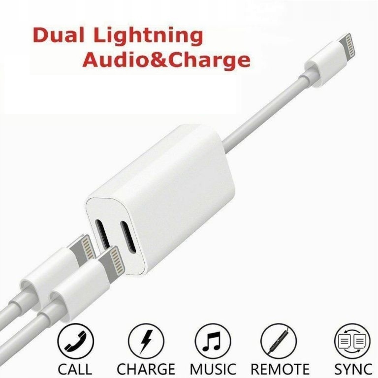 Rozdzielacz adapter lightning ipad iphone 2w1 - Sklep, Opinie, Cena w Allegro