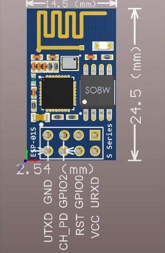Wi-fi модуль esp8266-01s esp-01s uart arduino stm32 в Украине купить из Европы доставка ...