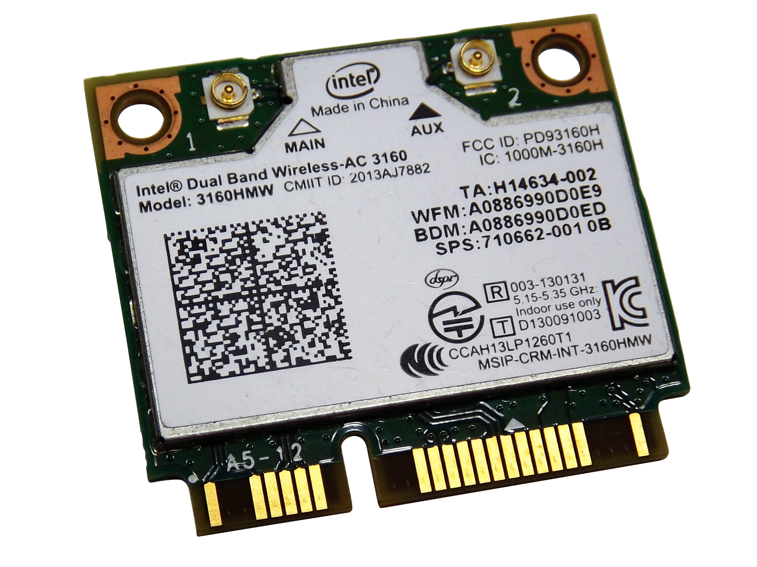 INTEL 3160 WiFi AC AC750 Dual Band +BT4.0 vs 7260 - 7370823546 ...