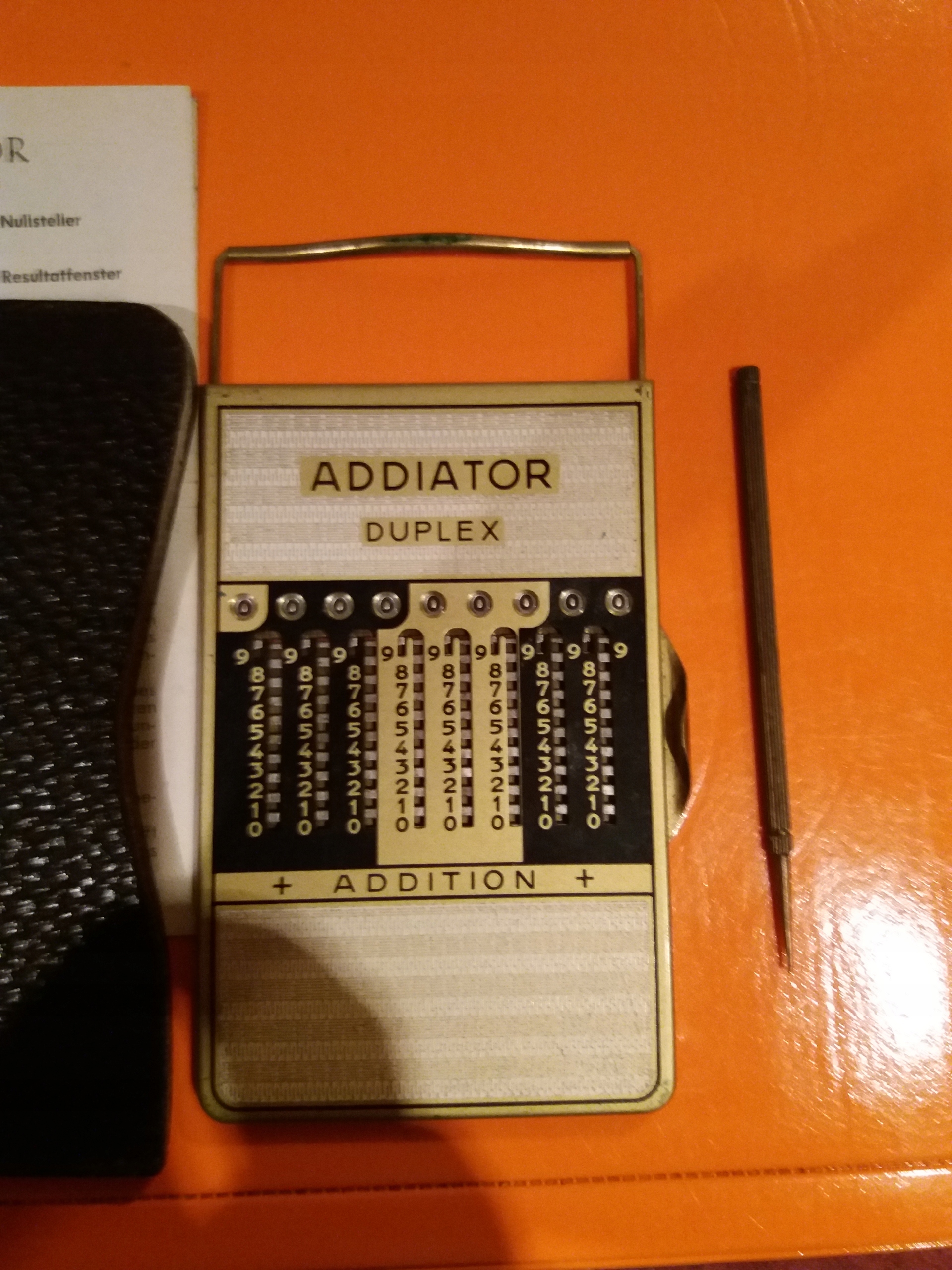 ADDIATOR DUPLEX-KALKULATOR-1940-60r UNIKAT - 7886545675 - oficjalne ...