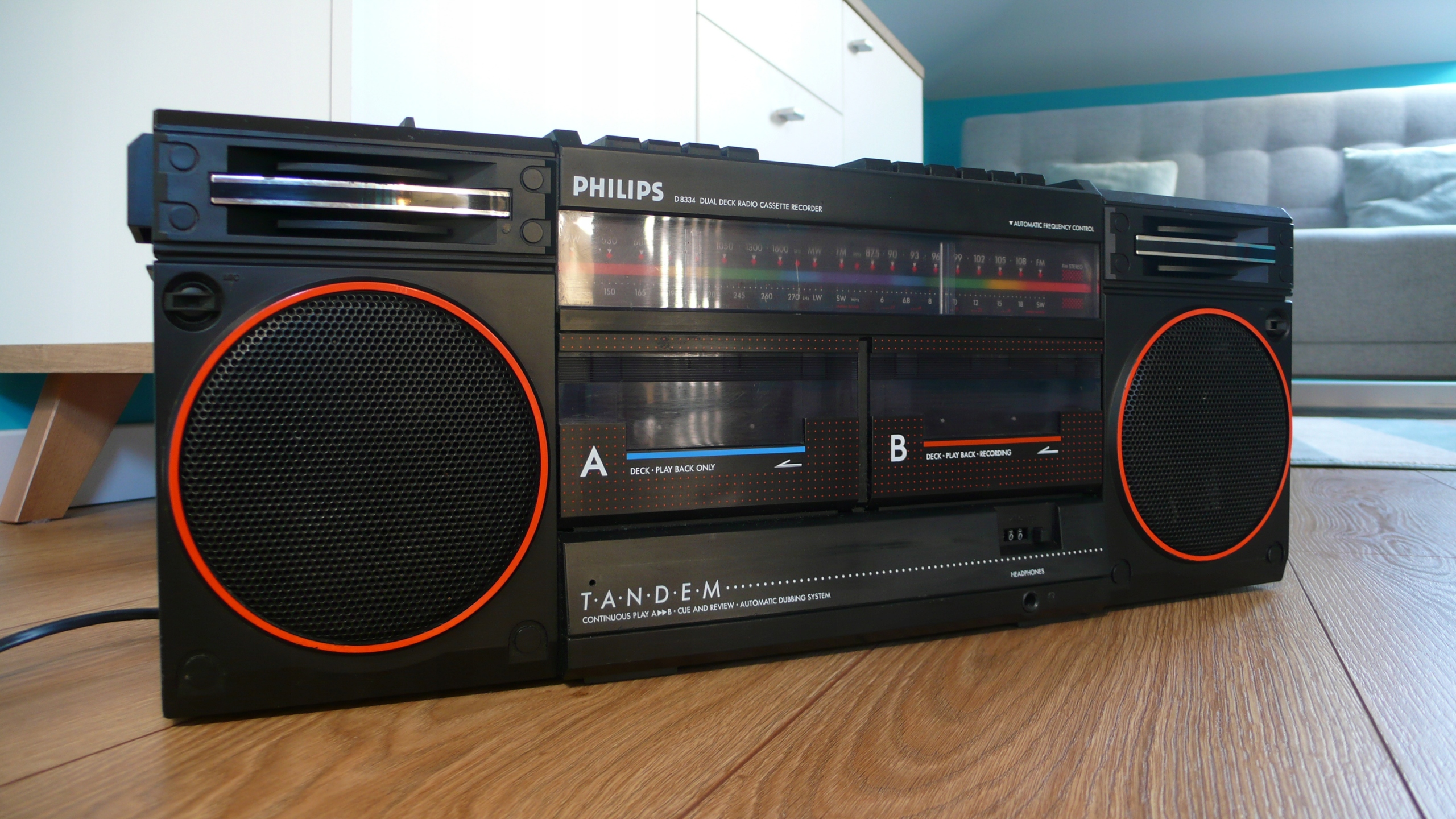 RADIOMAGNETOFON PHILIPS D8334 TANDEM DUAL DECK - 7871775554 - oficjalne ...