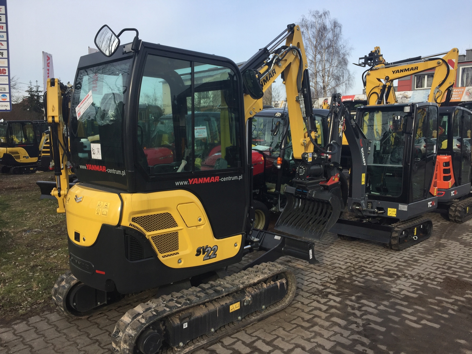 YANMAR SV22 mini koparka, nowa, 3 łyżki POWERTILT - 8277371486 ...