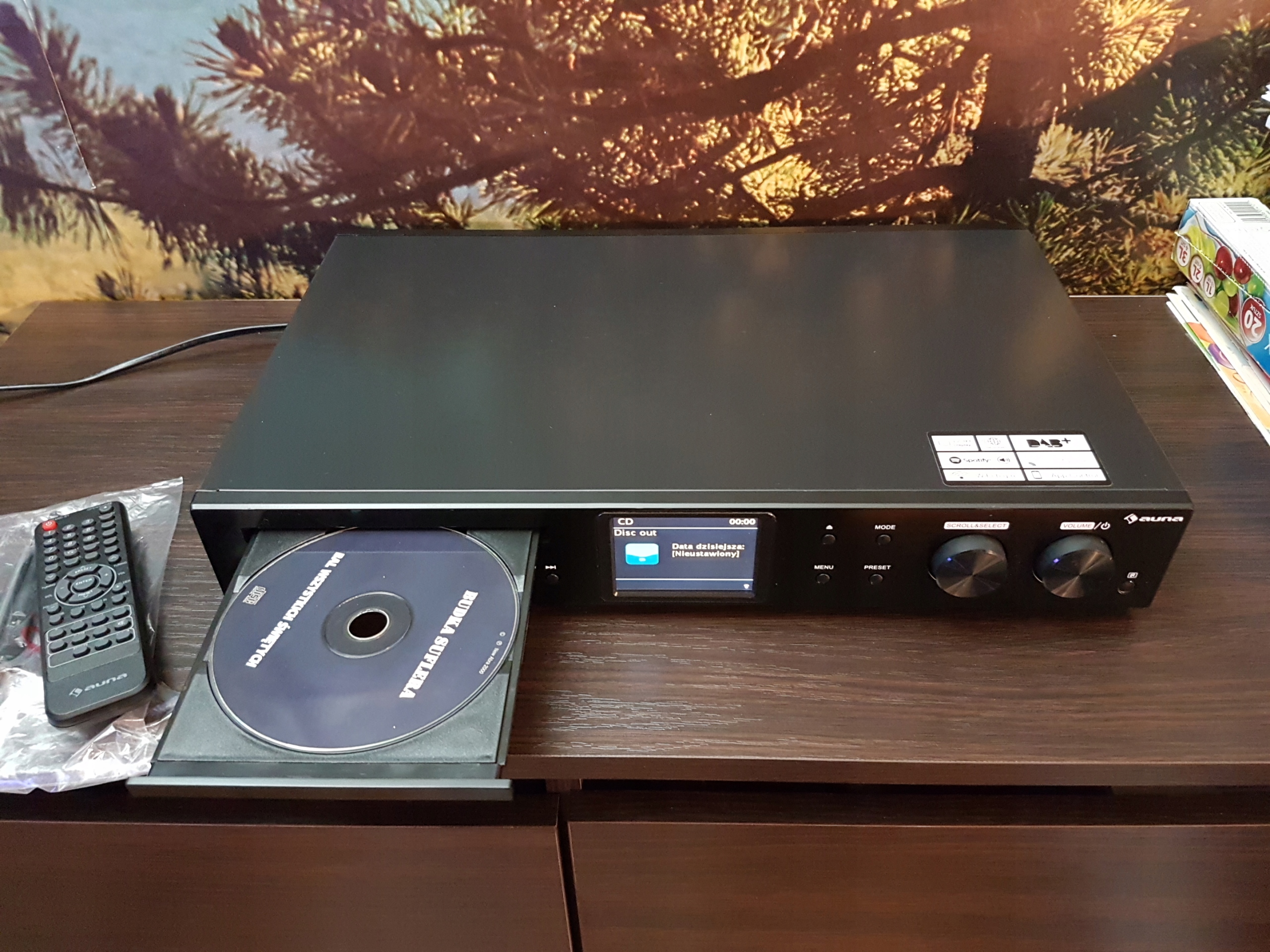 Auna Tuner radio internetowe DAB+ CD USB Spotify - 8151320110 ...