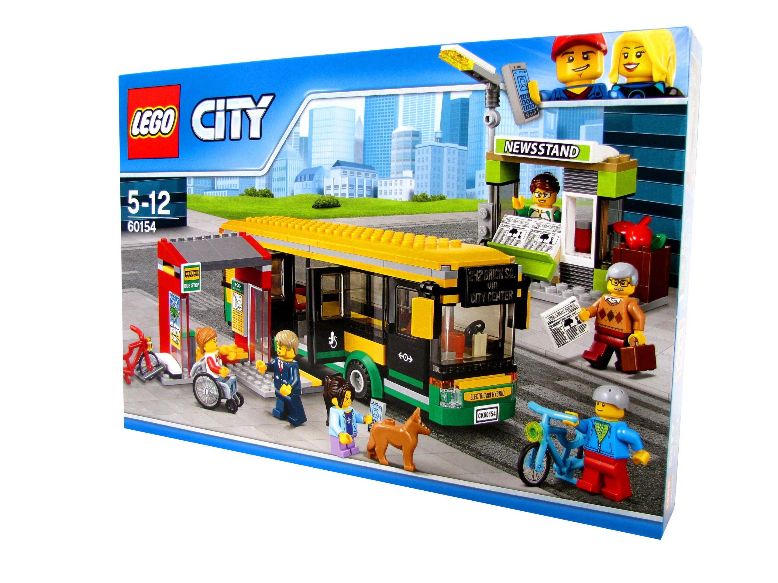 KLOCKI LEGO CITY AUTOBUS przystanek kiosk rower rB - 7838604136 ...