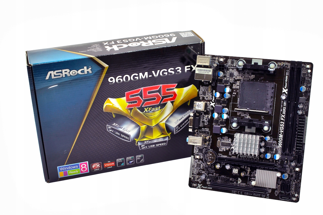 PŁYTA GŁÓWNA ASROCK 960GM-VGS3 FX AM3+ DDR3 - 7866220242 - oficjalne ...