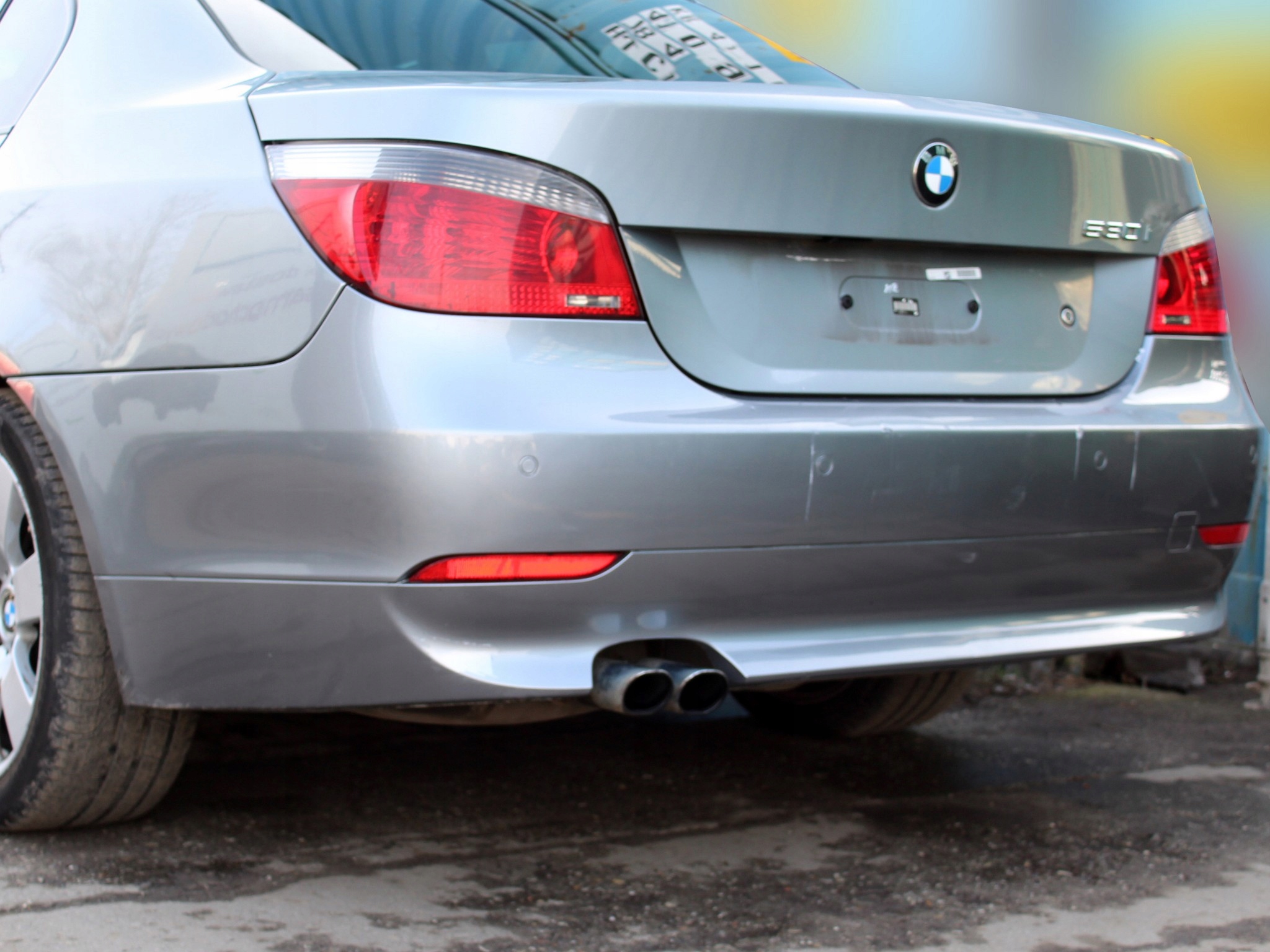 ZDERZAK TYŁ TYLNY PDC BMW 5 E60 -07 SILBERGRAU A08 - 7873607164 - oficjalne archiwum allegro