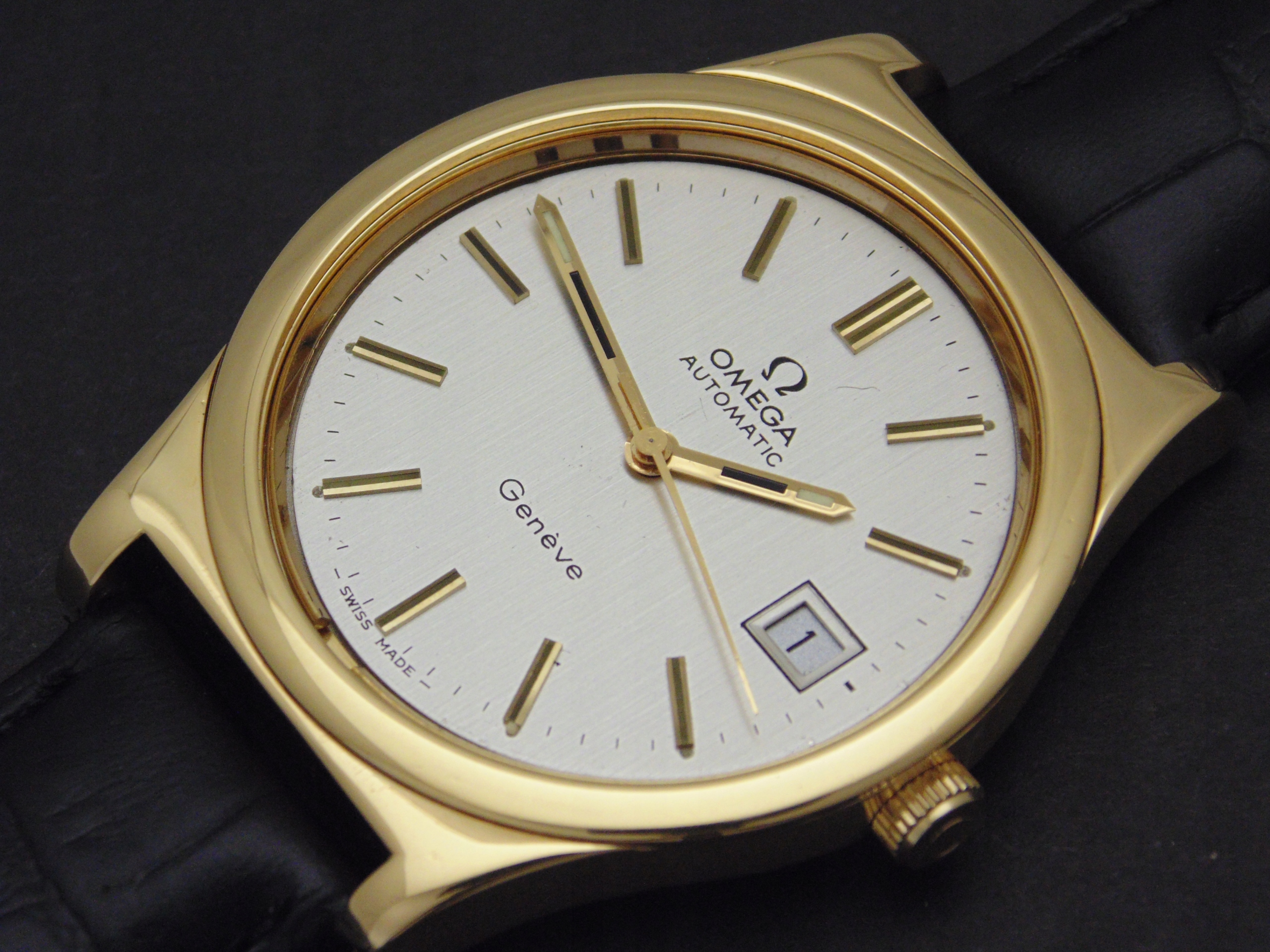 OMEGA GENEVE AUTOMATIC CAL.1012 GOLD ROK PROD.1973 - 7703239436 ... OMEGA GENEVE AUTOMATIC CAL.1012 GOLD ROK PROD.1973 - 7703239436 ...