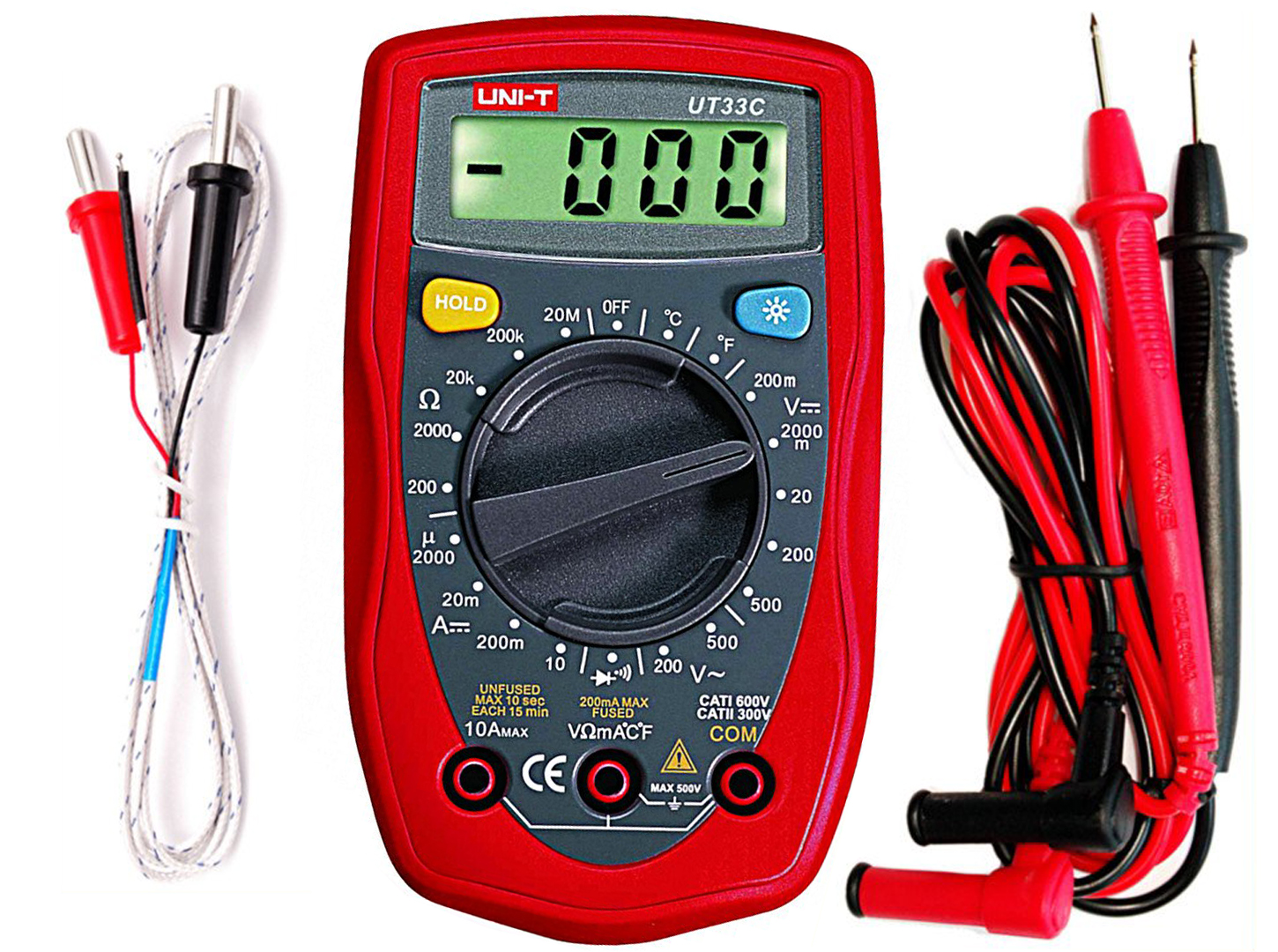 Miernik Ciągłości Pomiar Temperatury UNI-T UT33C - 6675581214 - oficjalne archiwum allegro