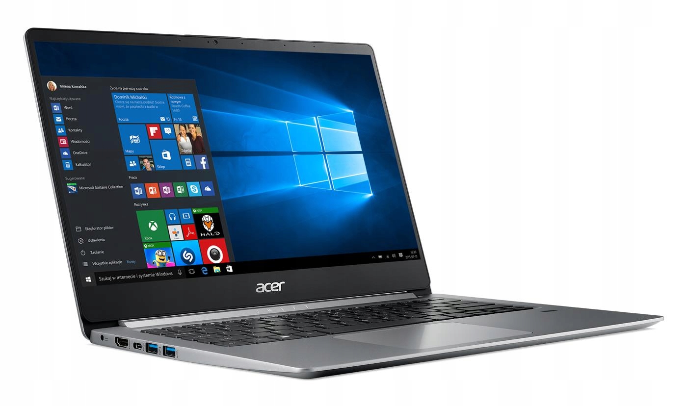 Laptop Acer Swift 1 Intel 4x2.7GHz 4GB 128GB Win10 - 7638034710 ...