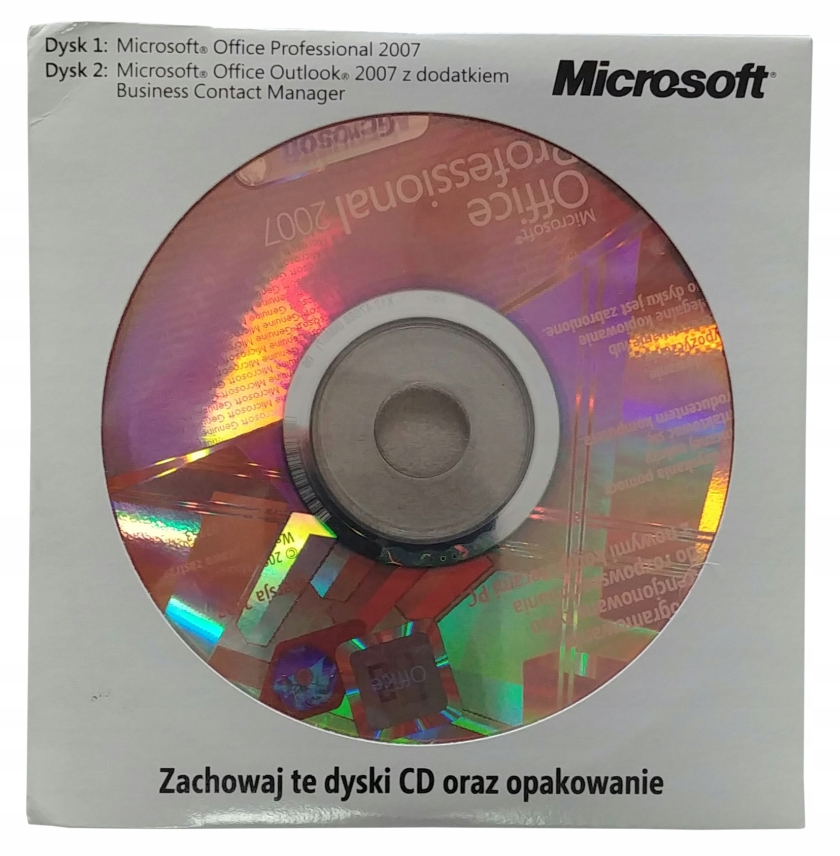 Microsoft OFFICE 2007 Professional PRO OEM CD PL - 7470706694 ...