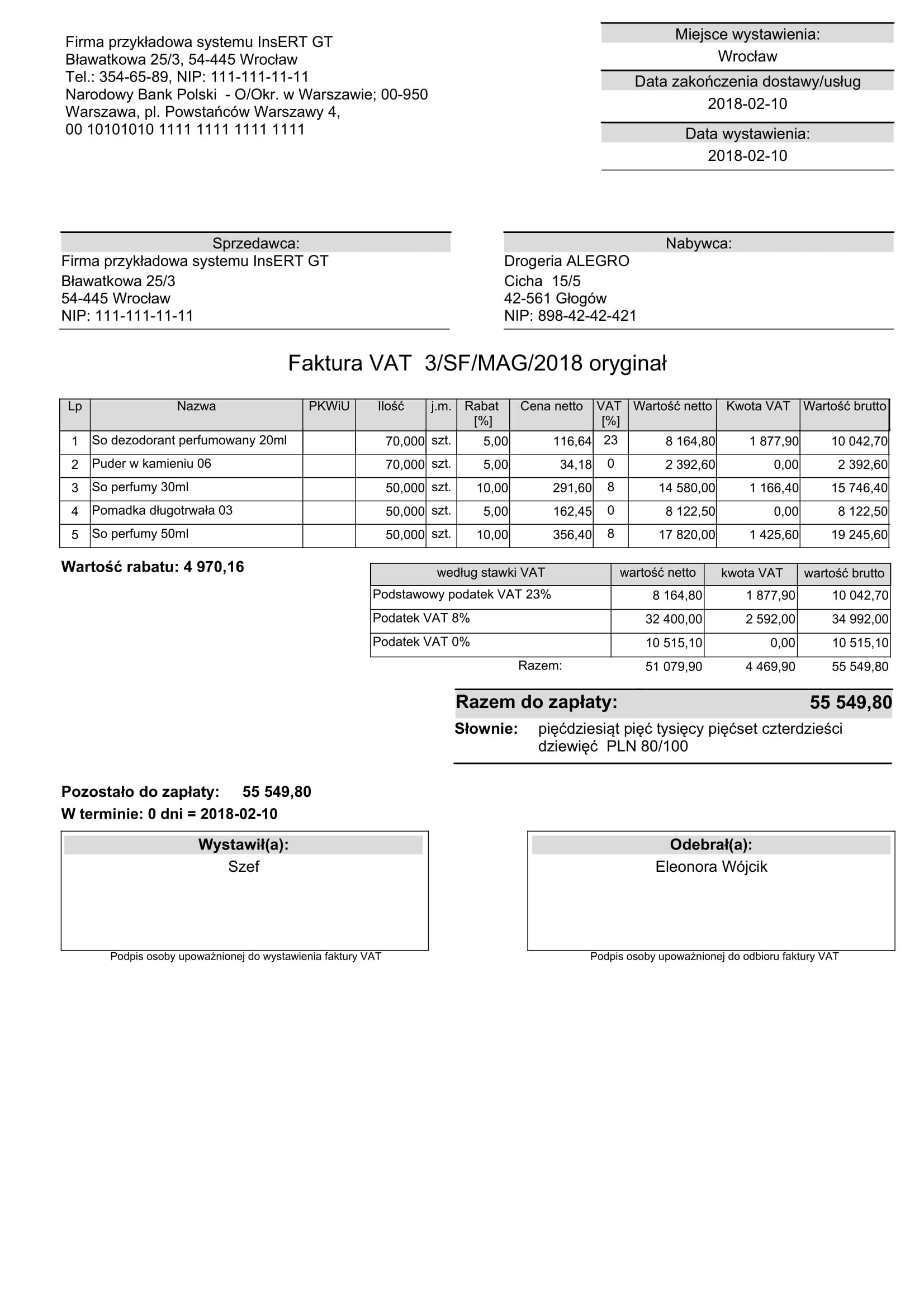 Subiekt GT wzorzec faktura z wartością rabatu - 7292816488 - oficjalne ... Subiekt GT wzorzec faktura z wartością rabatu - 7292816488 - oficjalne ...