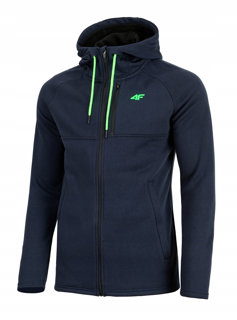 MĘSKA BLUZA Z KAPTUREM 4F BLM006 Z18 granat / XL - 7572576893 ...