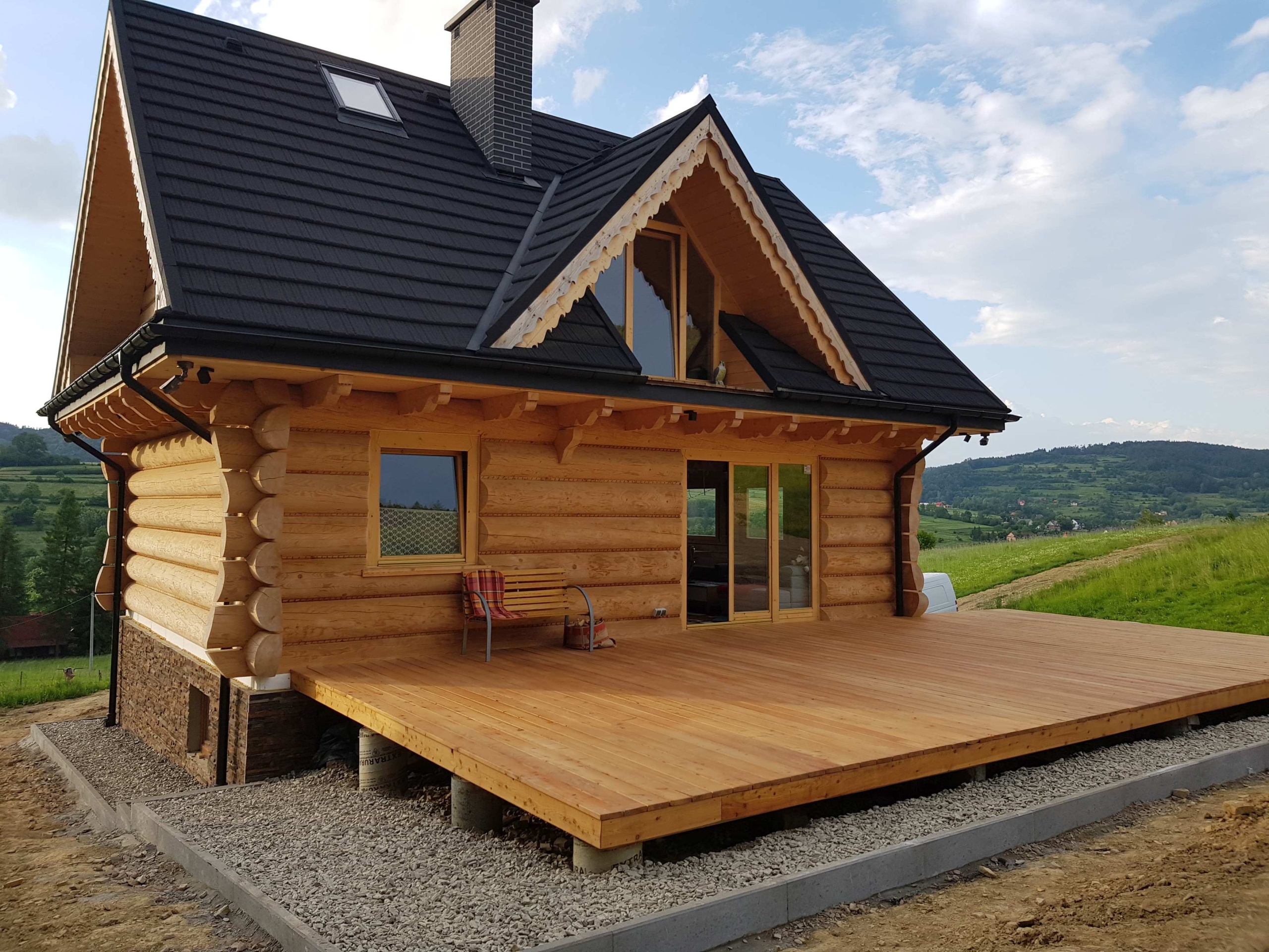 Góralski dom z bali płazów drewniany 9x7 PRODUCENT - 7941091562 ...