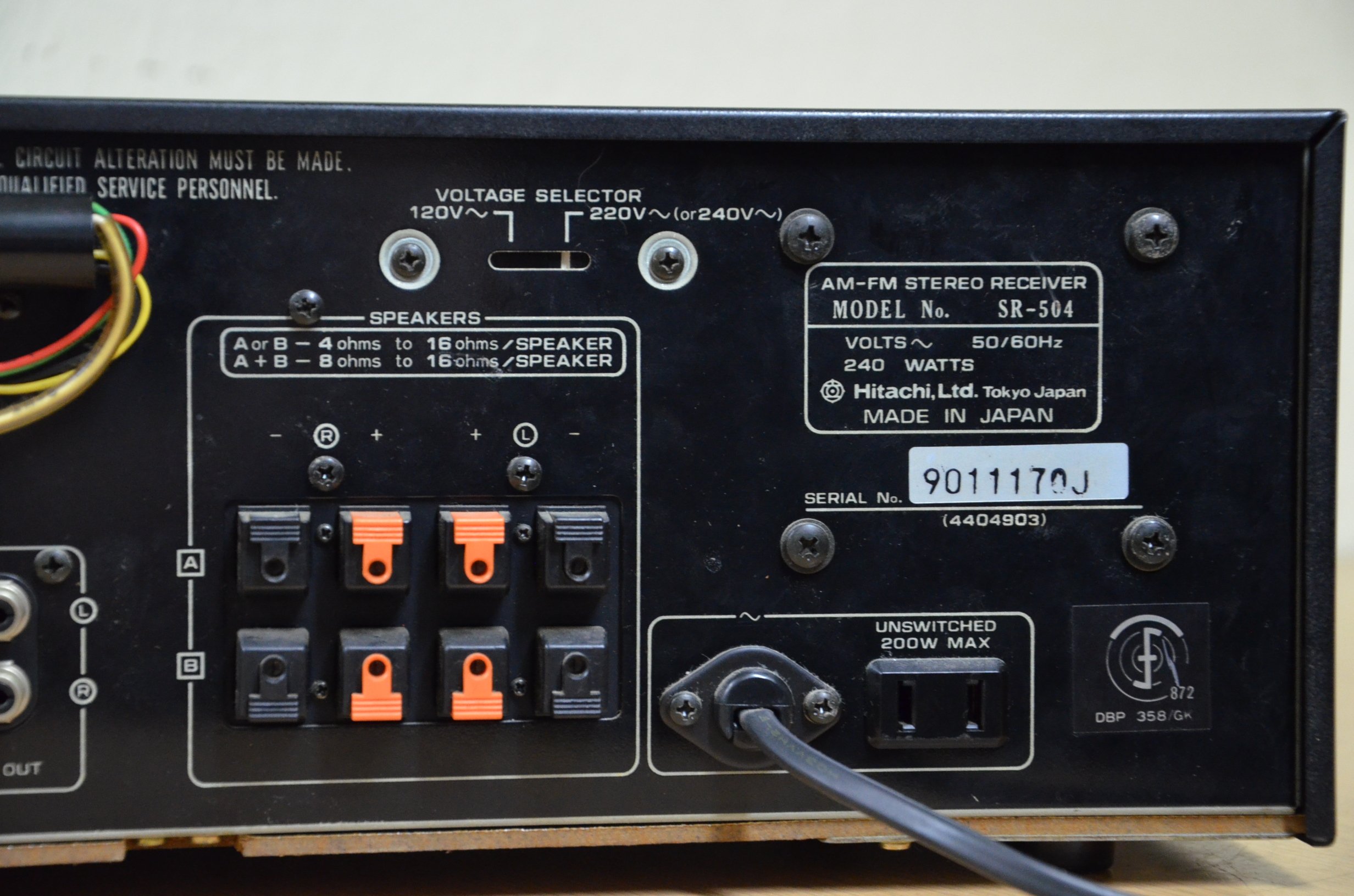 AMPLITUNER HITACHI SR-504 SUPER STAN OKAZJA!!! - 7545862043 - oficjalne ...