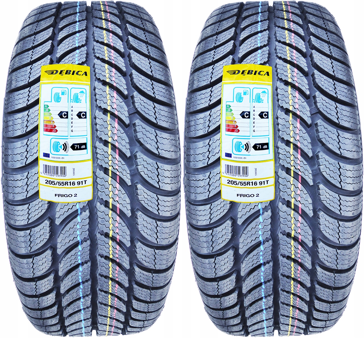 2x 205/55R16 OPONY ZIMOWE DĘBICA FRIGO 2 NOWE 2018 - 7634413471 - oficjalne archiwum allegro