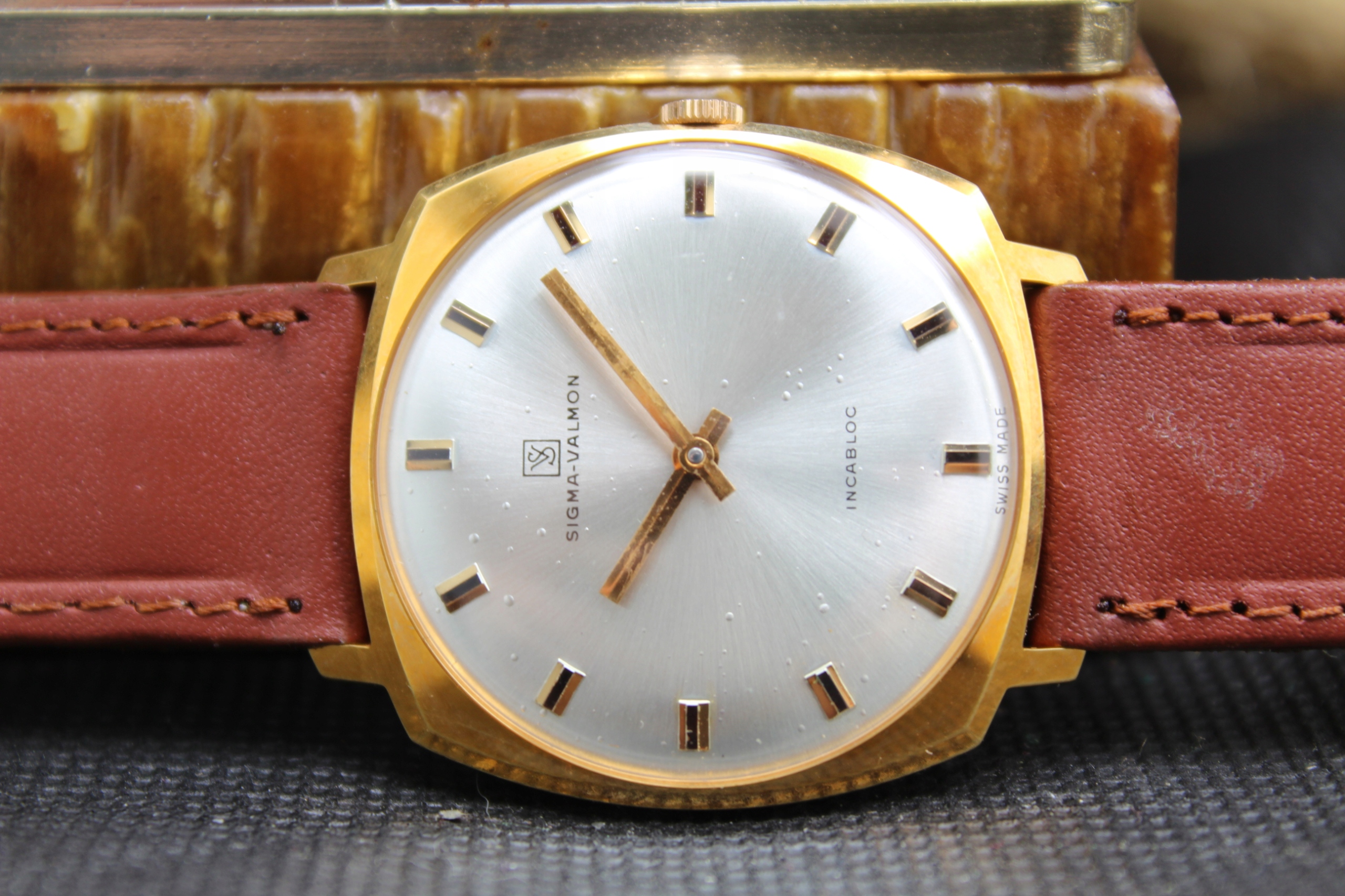 Zegarek SIGMA-VALMON vintage męski klasyk NOS BCM - 7930702692 ...