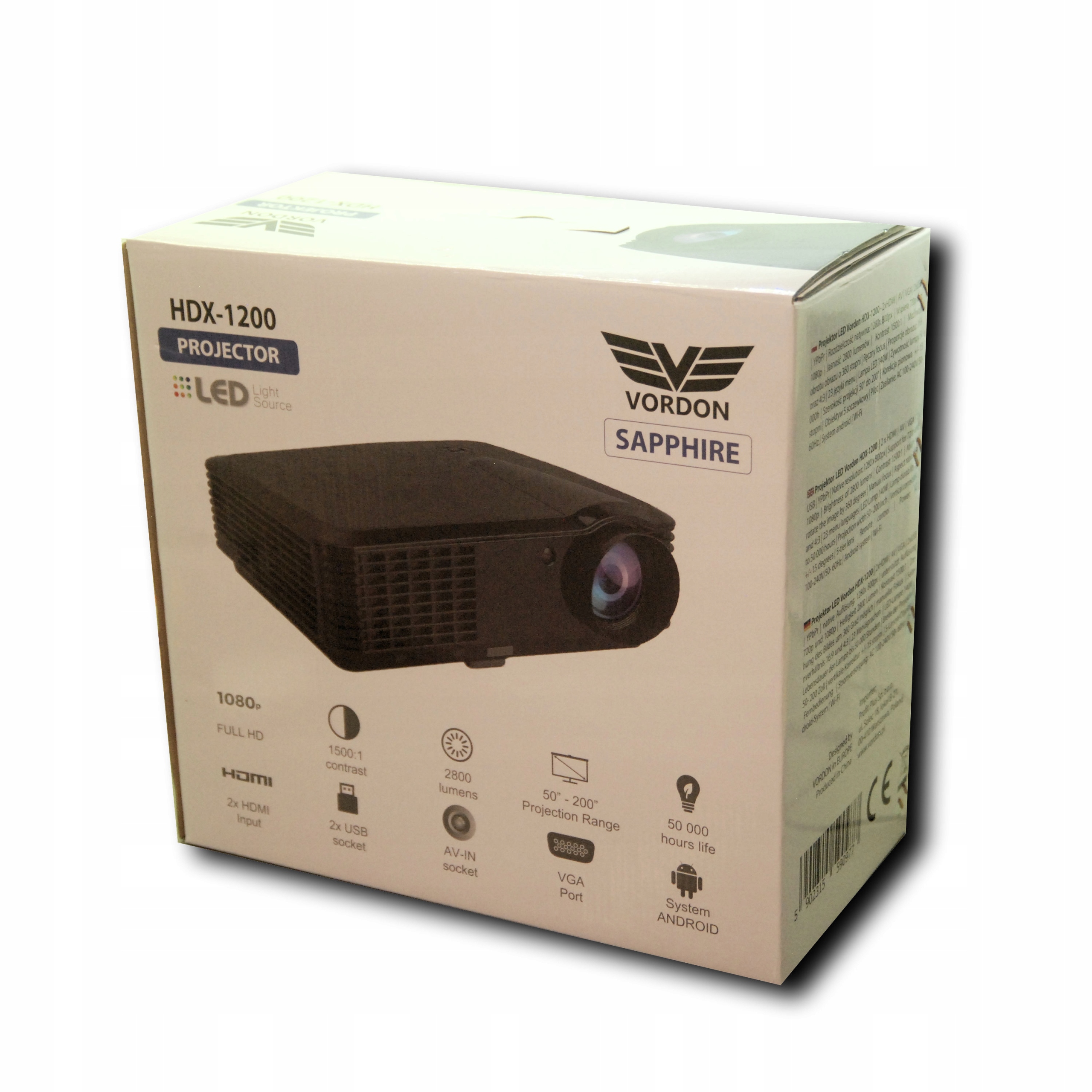 PROJEKTOR RZUTNIK LED 200'' 1080P ANDROID WIFI BT - 7636697713 ... PROJEKTOR RZUTNIK LED 200'' 1080P ANDROID WIFI BT - 7636697713 ...
