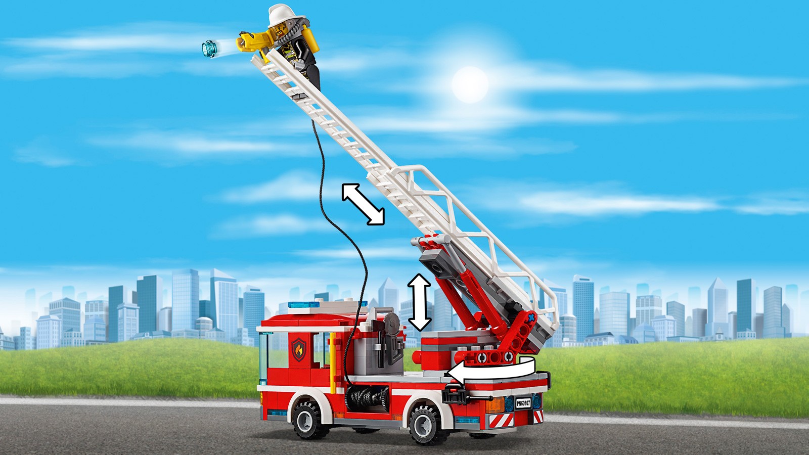 LEGO 60107 CITY WÓZ STRAŻACKI Z DRABINĄ - 7307756142 - oficjalne ...