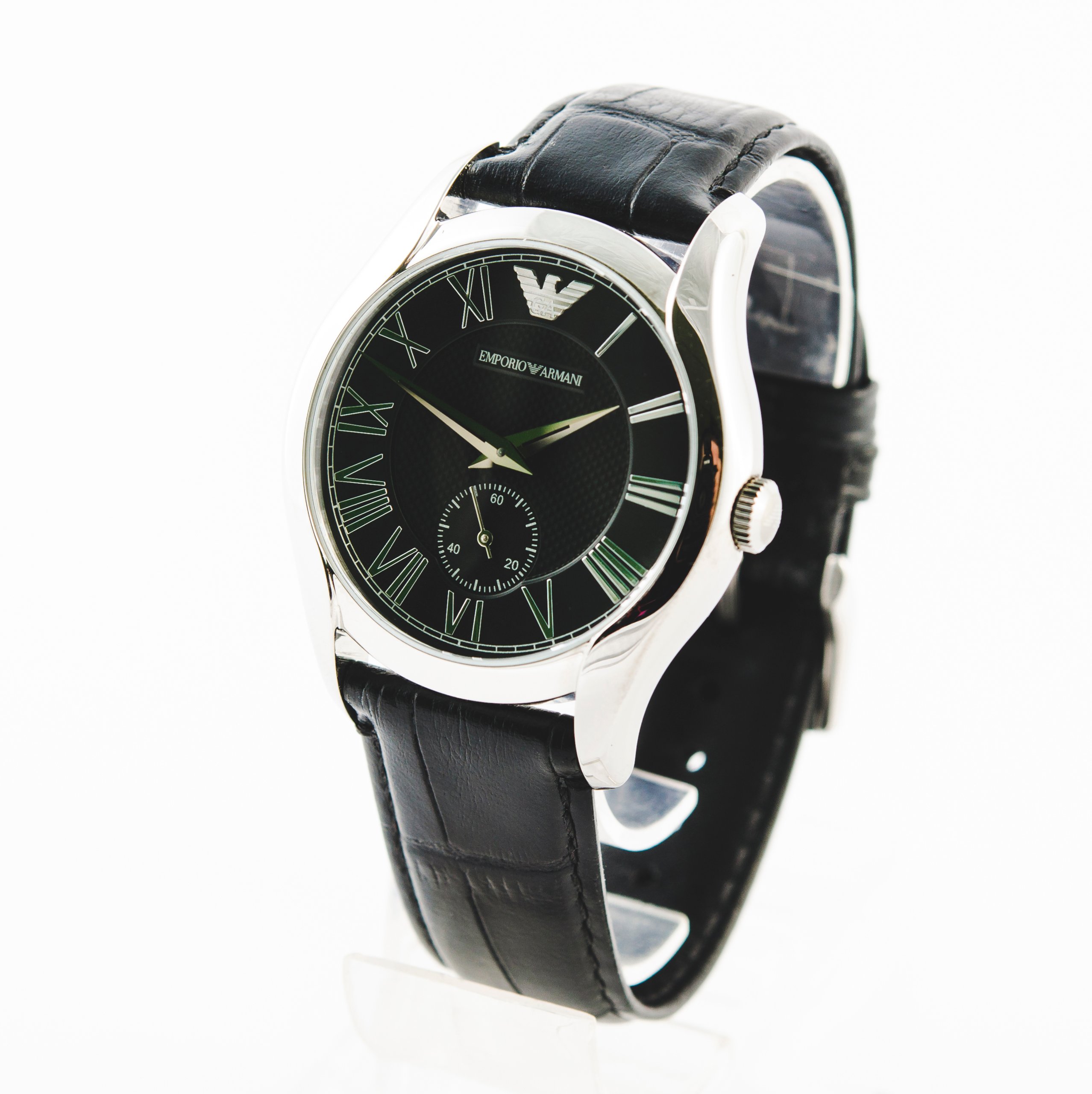 Zegarek Męski na rękę Emporio Armani AR1708 CZARNY - 6887247443 ...