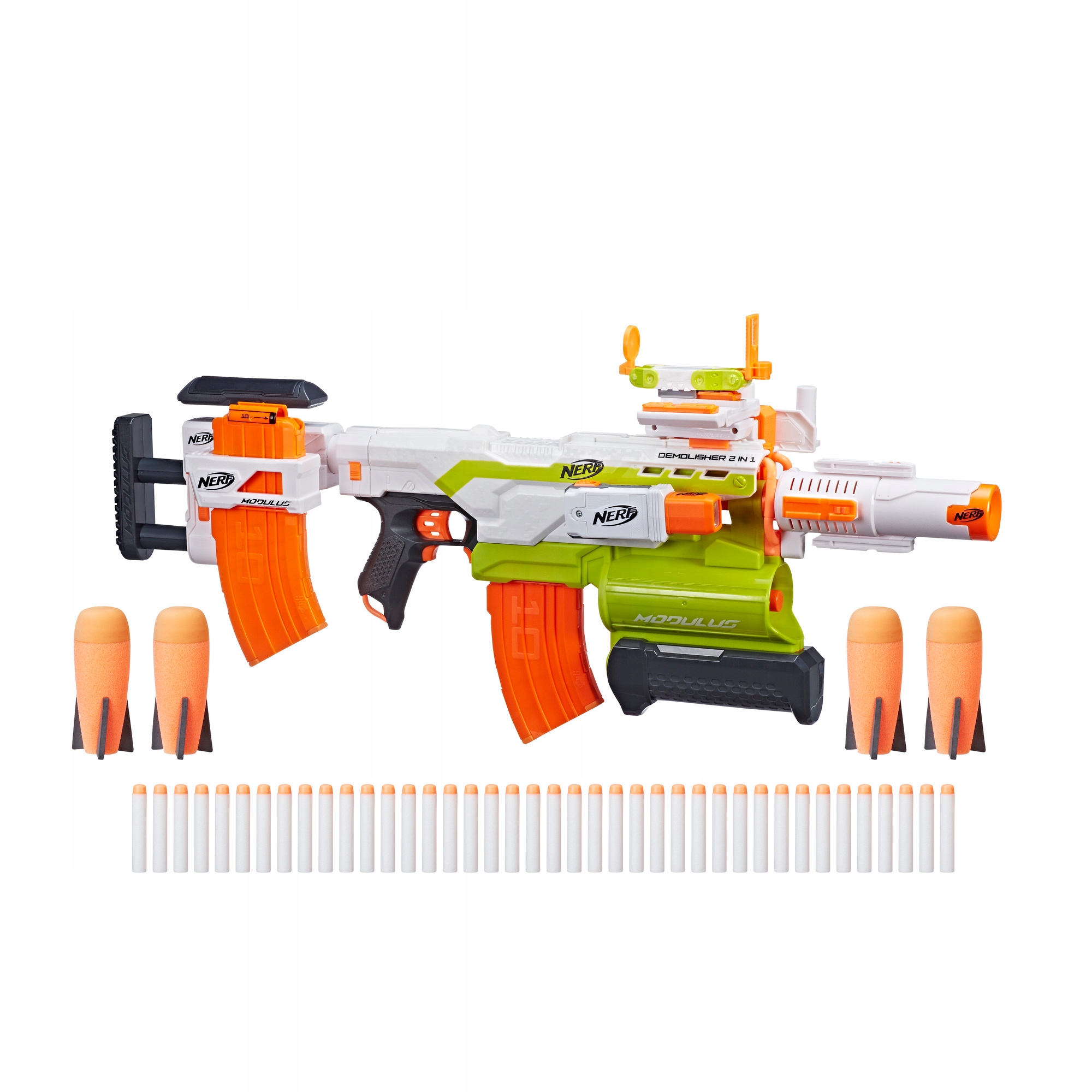 NERF MODULUS ULTIMATE DEMOLISHER MEGA DODATKI - 7972678840 - oficjalne ...