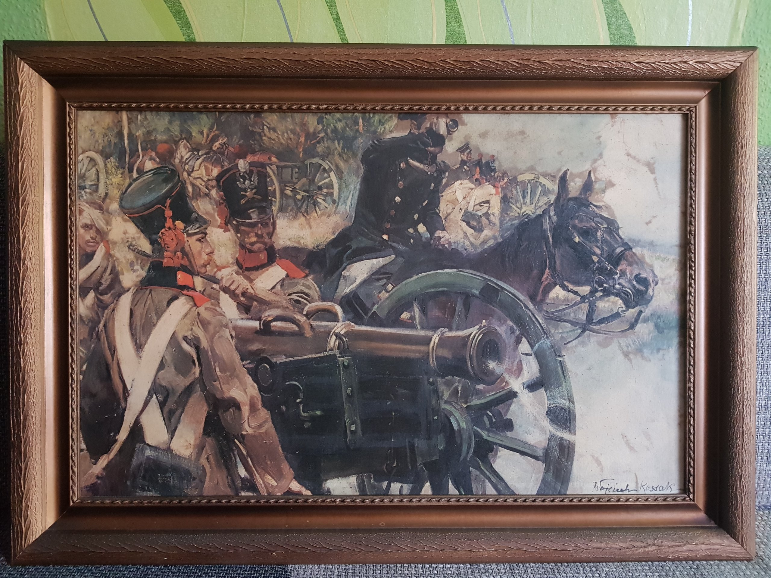 Obraz ARTYLERIA W OGNIU Wojciech Kossak - 7189151283 - oficjalne ...