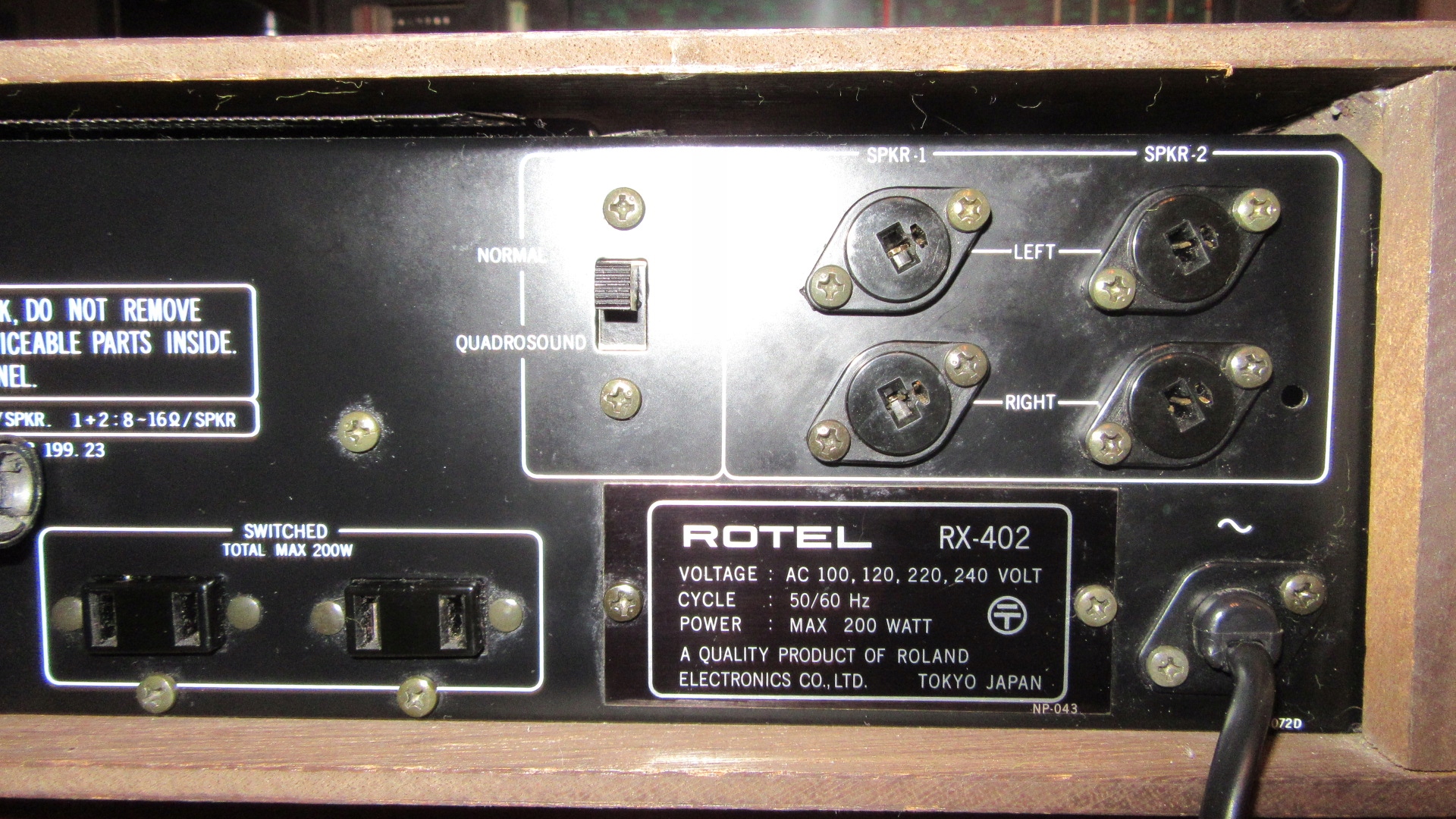 Amplituner Rotel RX-402 - 7870594298 - oficjalne archiwum allegro