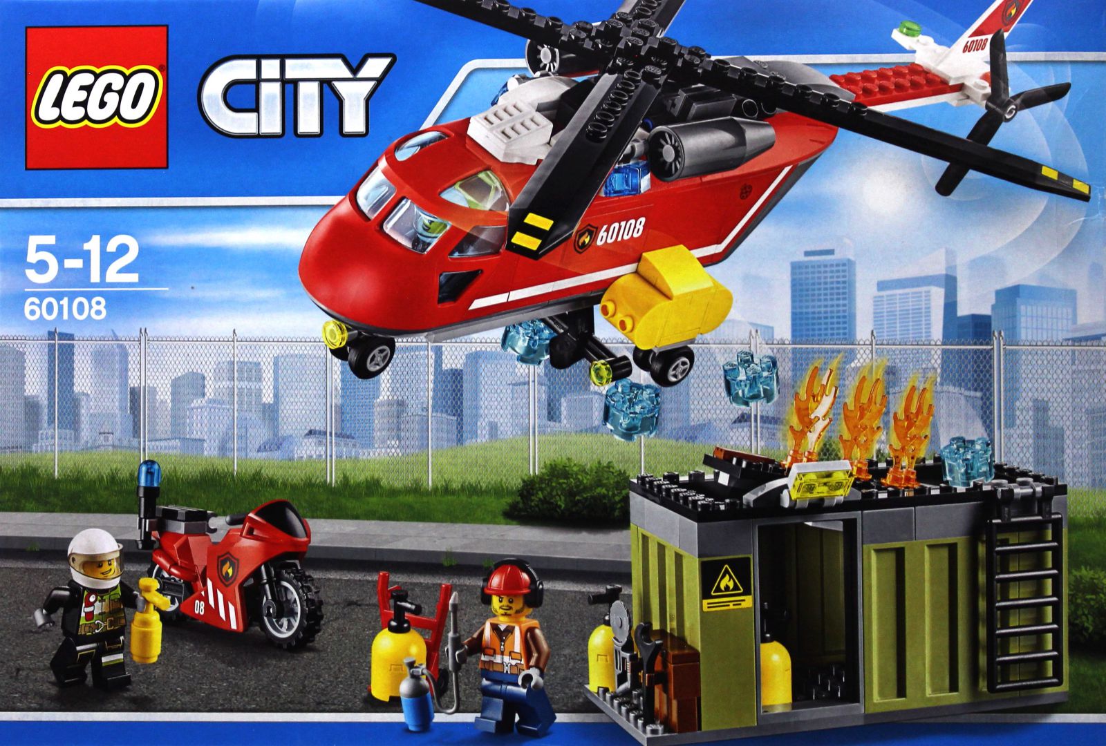 LEGO CITY HELIKOPTER STRAŻACKI (60108) [KLOCKI] - 7373425563 ...