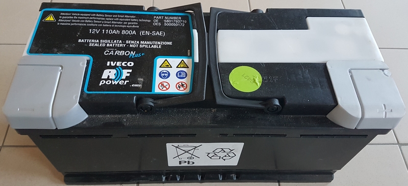 AKUMULATOR 12v 110AH 800A EXIDE IVECO OE5801793719 - 7242990995 ...