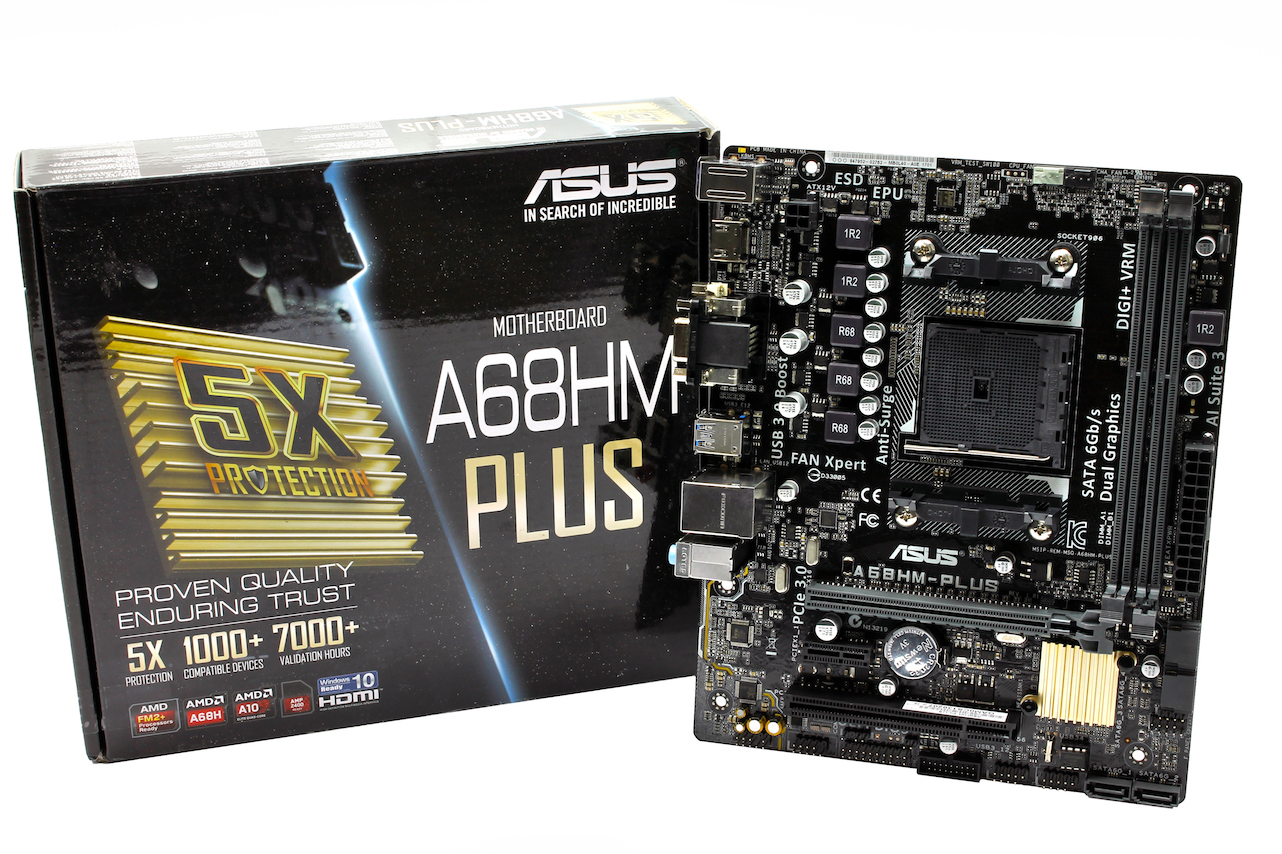 PŁYTA GŁÓWNA ASUS A68HM-PLUS FM2+ DDR3 FV GW - 7045651167 - oficjalne ...
