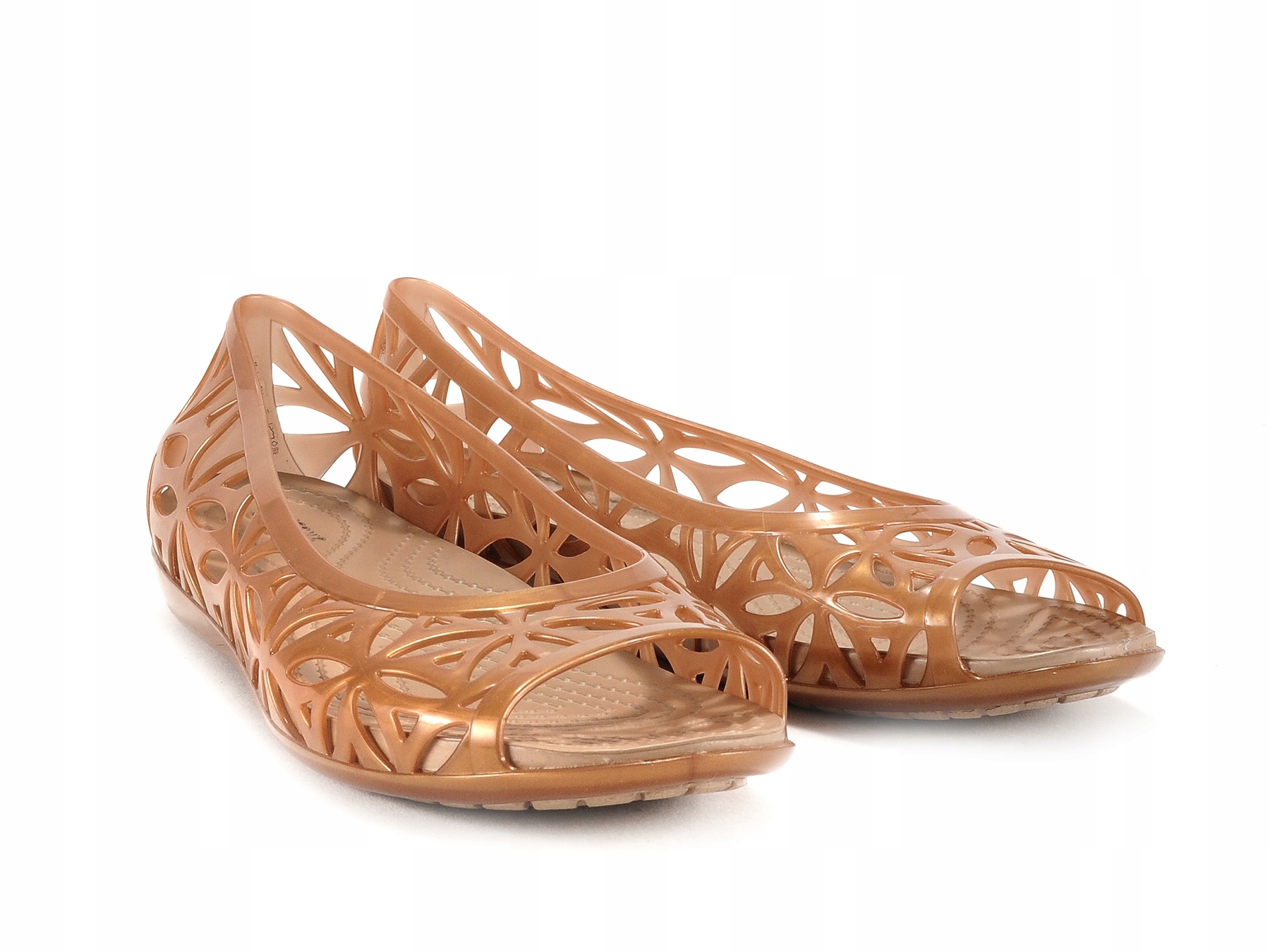 Baleriny Crocs Isabella Jelly II Flat Gold (39,5) - 8170128582 ...
