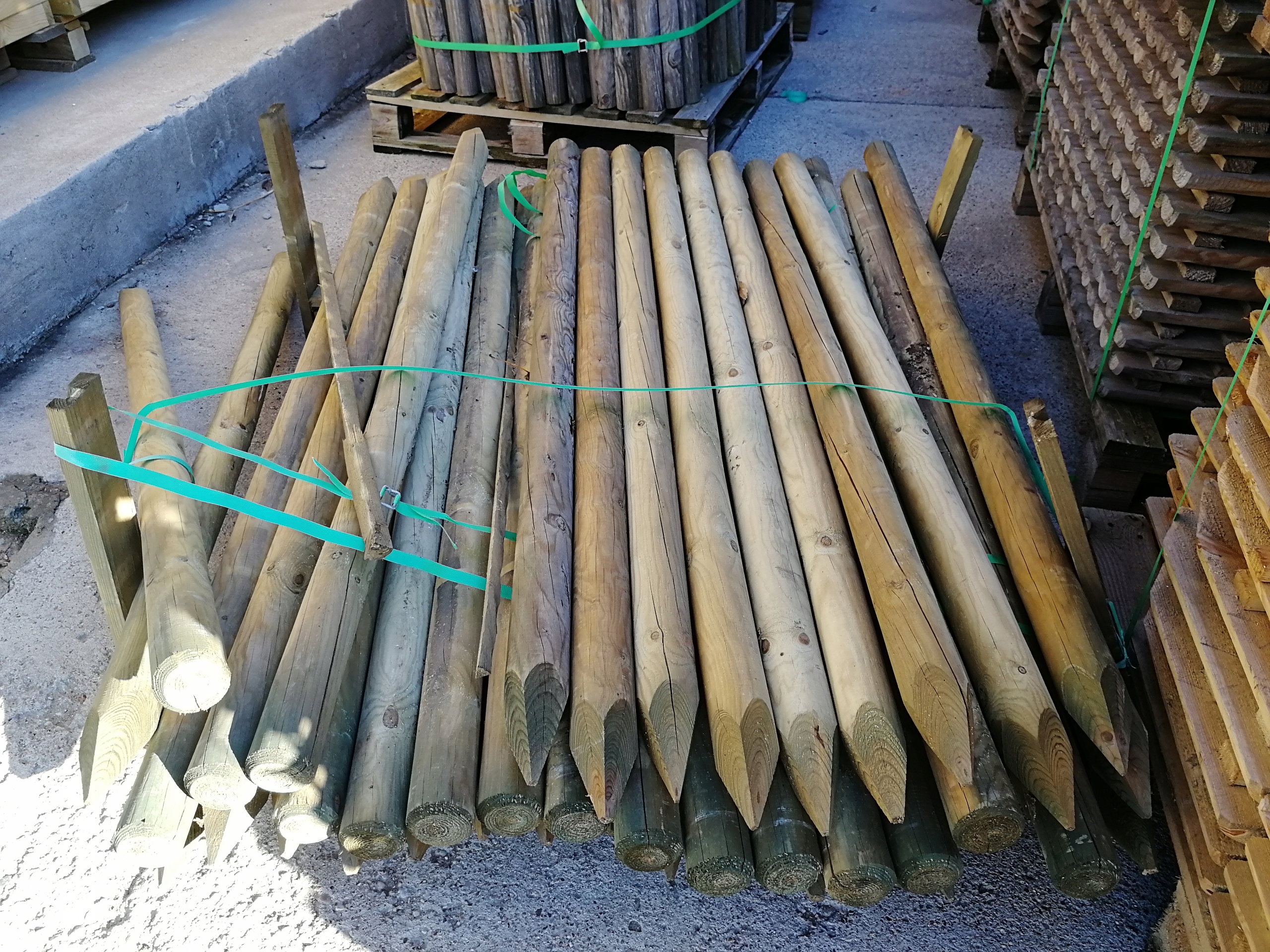 Palik drewniany strugany ostrzony 6x150 WYPRZEDAŻ - 7846442925 ...