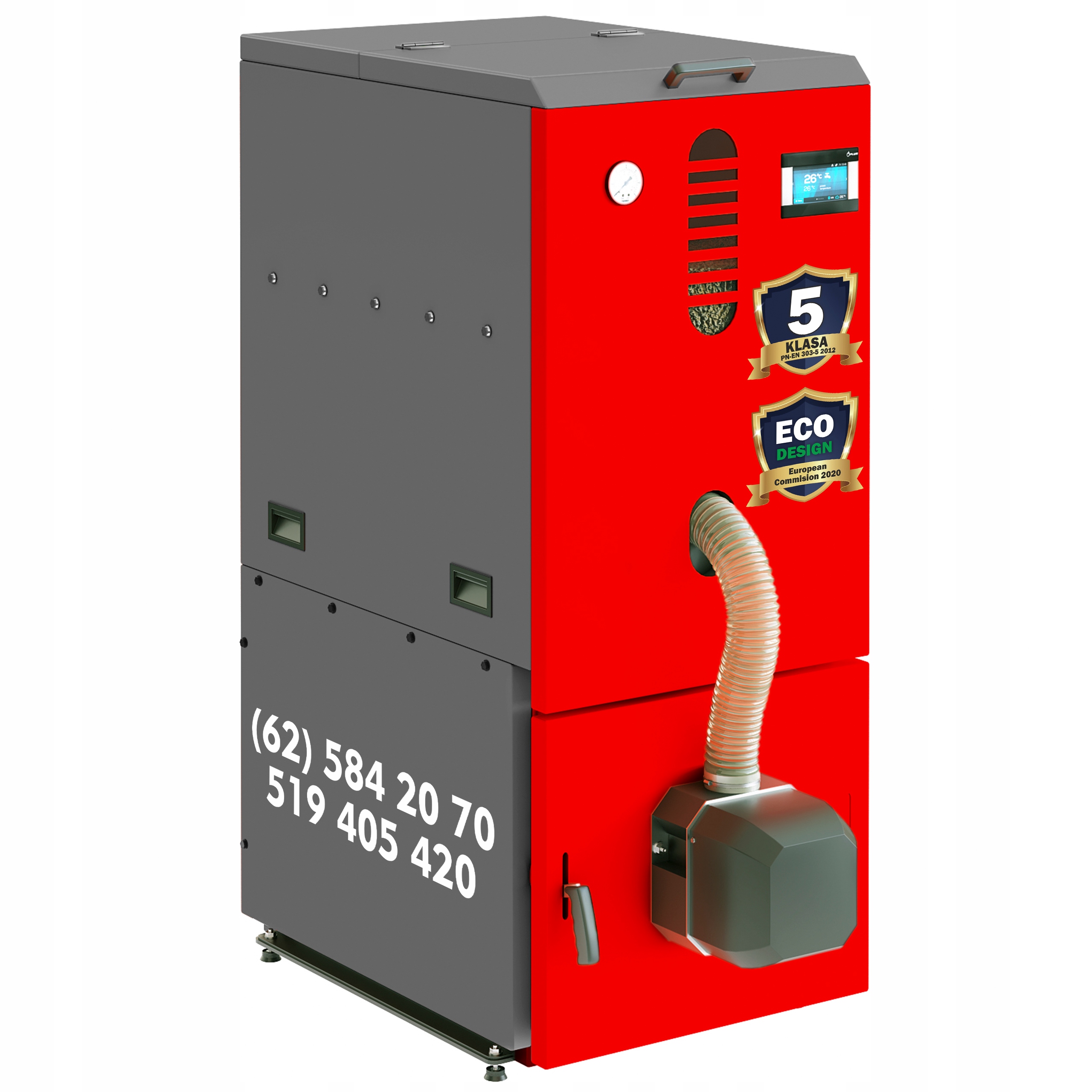 KOTŁY PELLET PIEC PIECE PALNIK KIPI 12kW 5 KLASA - 7953101051 ...