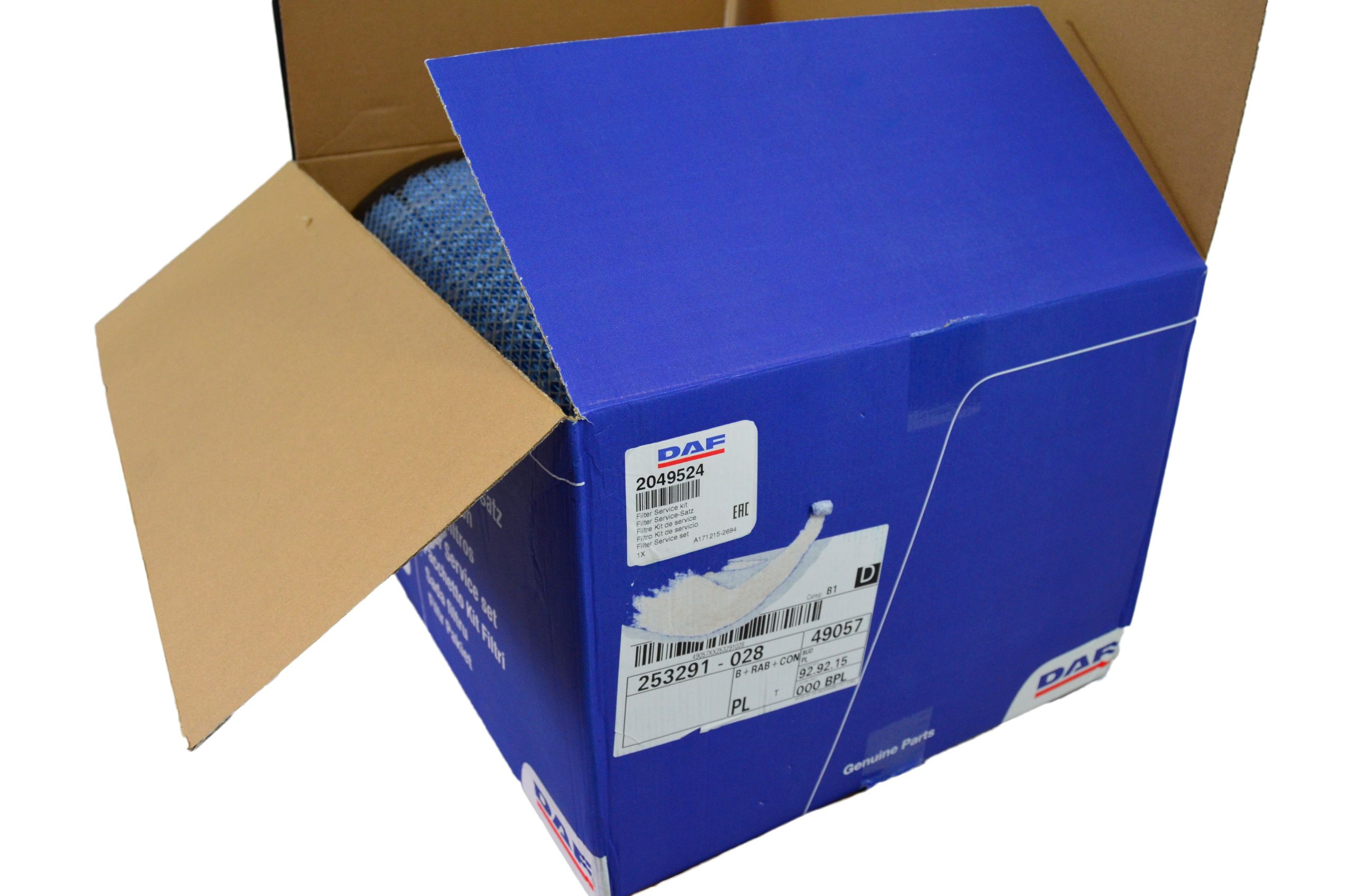 FILTR ZESTAW FILTRÓW DAF XF 106 euro 6 2049524 - 7159484992 - oficjalne ...