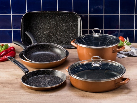 GARNKI COPPERLUX 8 EL PATELNIA GARNEK DELIMANO - 7574277235 - oficjalne ...