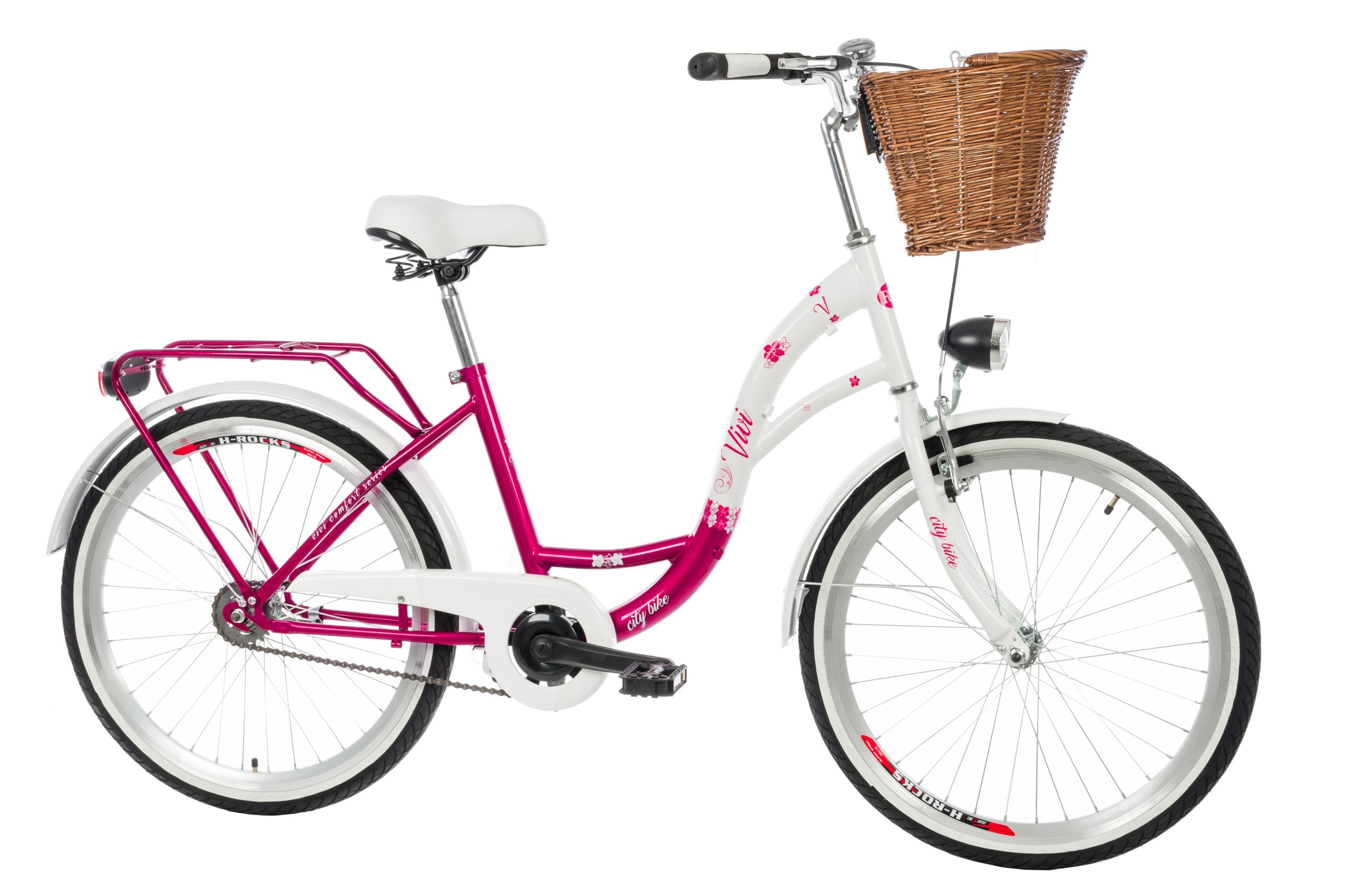 ROWER ROWEREK MIEJSKI 24 CALE DAMSKI damka POLSKI - 7408240385 ...