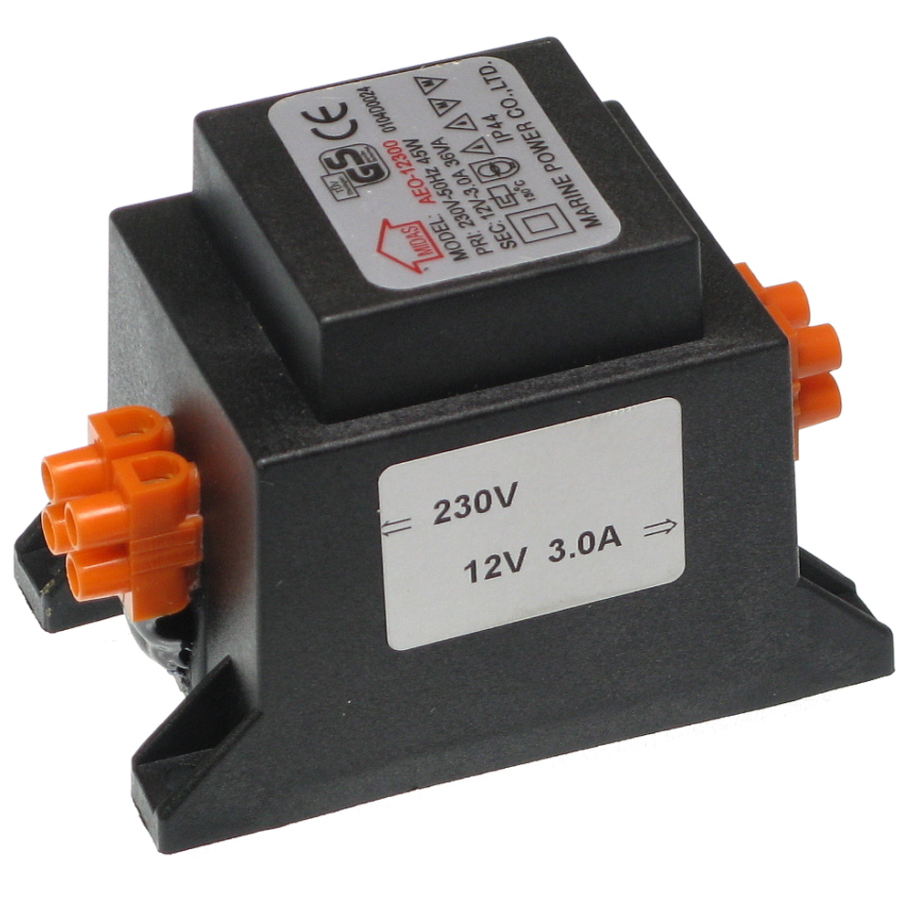 Zasilacz transformator zalewany 230V-12V 3A kostka - 7224420375 - oficjalne archiwum allegro