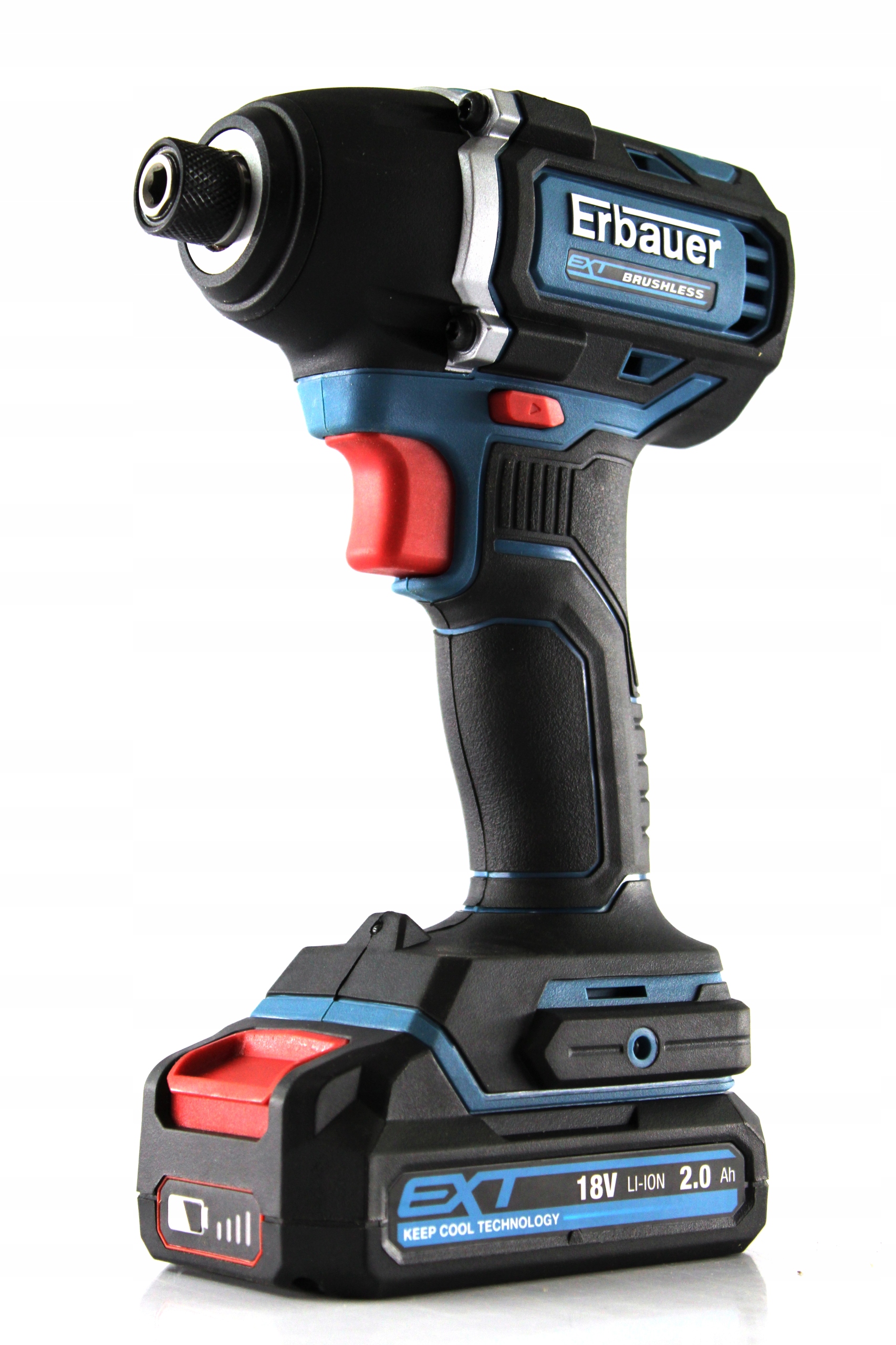 Wkrętarka + Klucz Udarowy ERBAUER 18V BL 2x 2,0Ah - 7890097535 ...