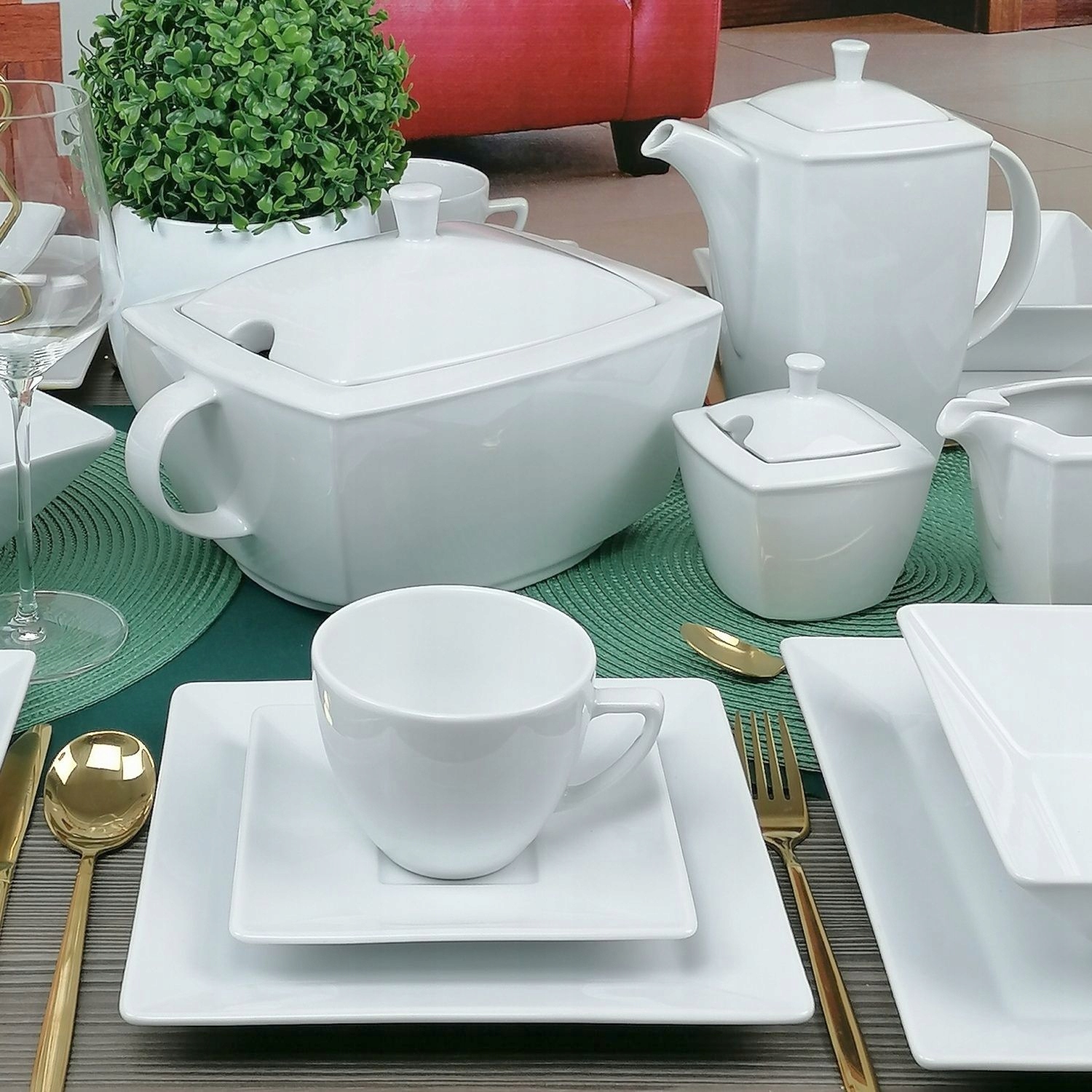 LUBIANA CLASSIC SERWIS ZESTAW OBIADOWY I KAWOWY 69 SZTUK NA 12 OSÓB ...