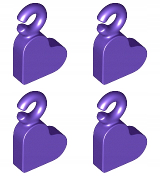 LEGO 77814 DOTS ZAWIESZKA Z SERCEM (1g) 4 szt. • Cena, Opinie ...