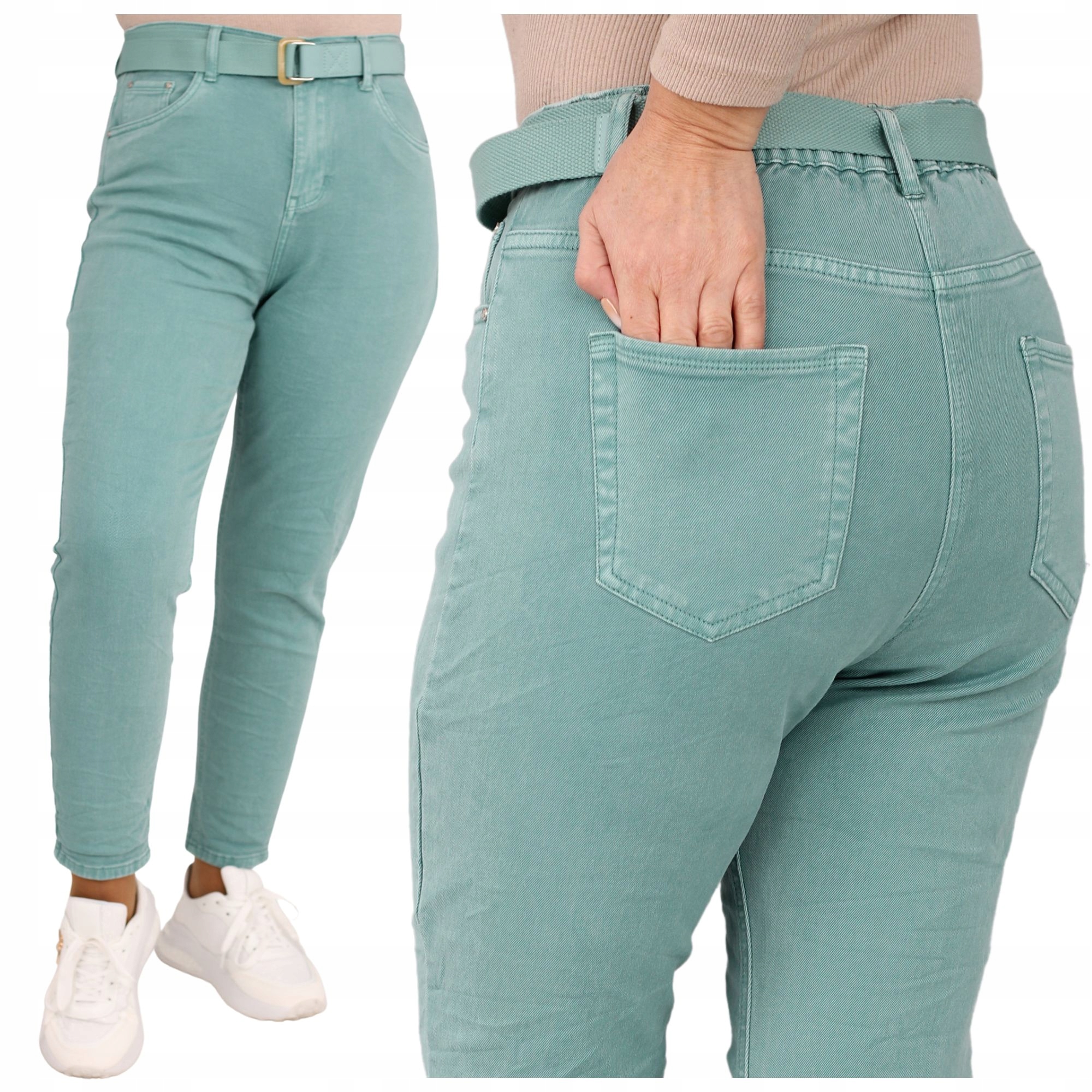 MODNE luźne spodnie damskie WYSOKI STAN XS-XL • Cena, Opinie • Casual ...