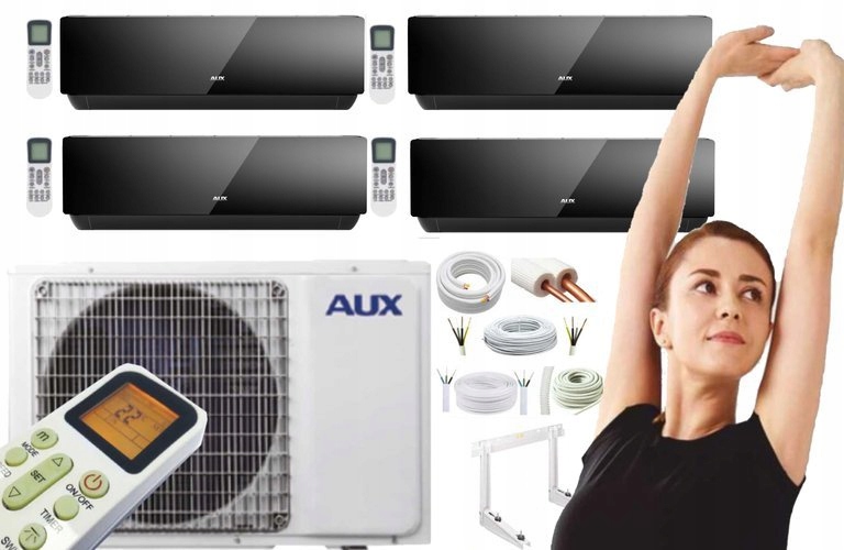 Klimatyzator AUX MULTISPLIT J-SMART ART 4 x 2,7 kW (AUX-09JB4) • Cena, Opinie 13514716903 ...