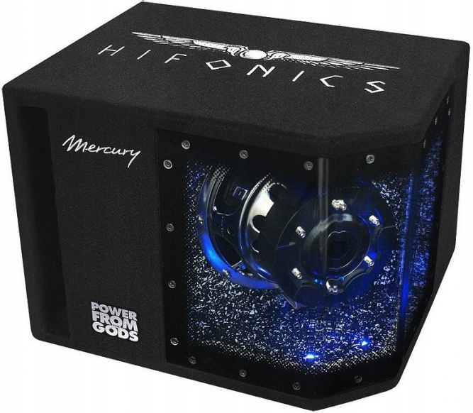 Skrzynia basowa bandpass HiFonics MR8BP 300W RMS • Cena, Opinie - Allegro