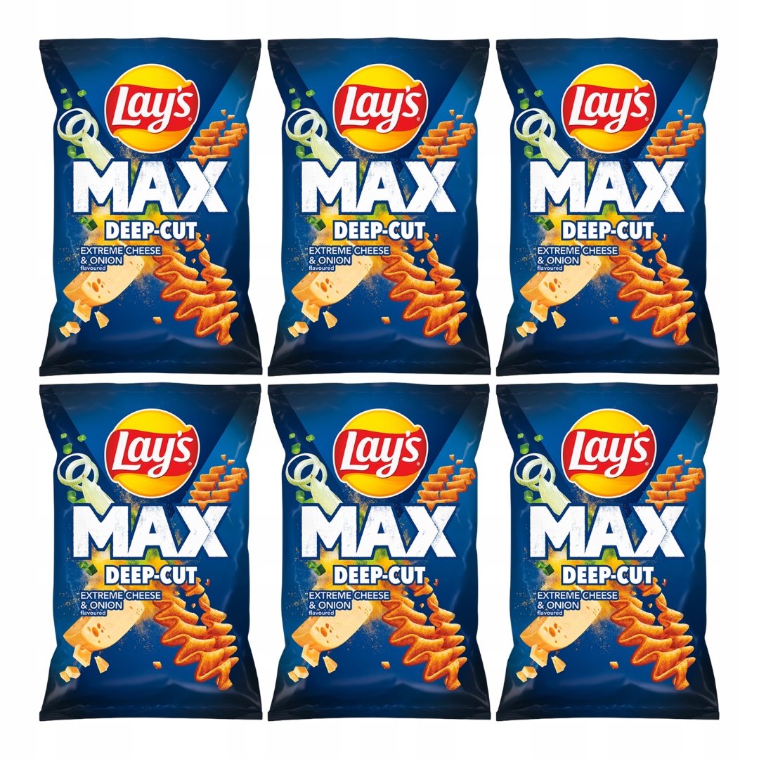 Lay's Maxx Chipsy ziemniaczane o smaku sera i cebulki 120 g ...