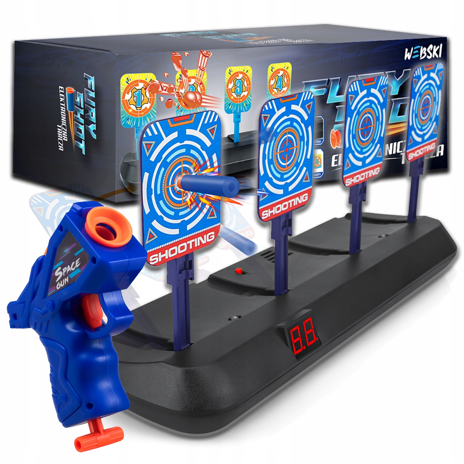 Elektryczna tarcza strzelecka Webski FuryShoot (5903886633568) • Cena ...