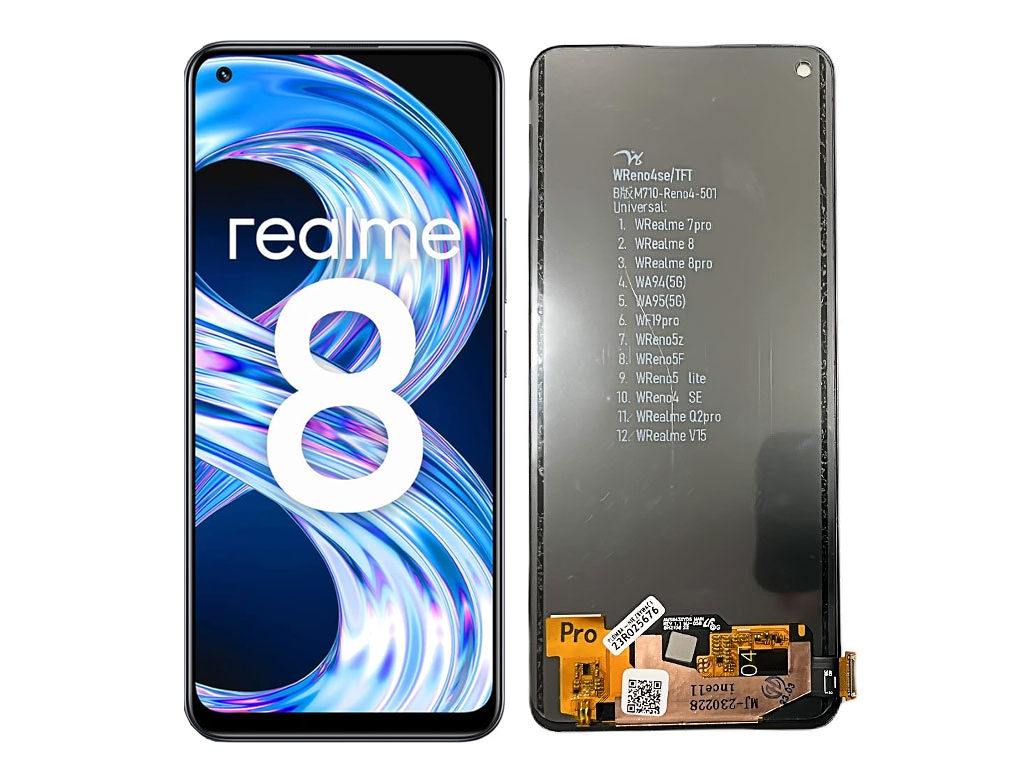 WYŚWIETLACZ LCD EKRAN SZYBKA DOTYK DO REALME 8 8 PRO RMX3081 RMX3085 ...