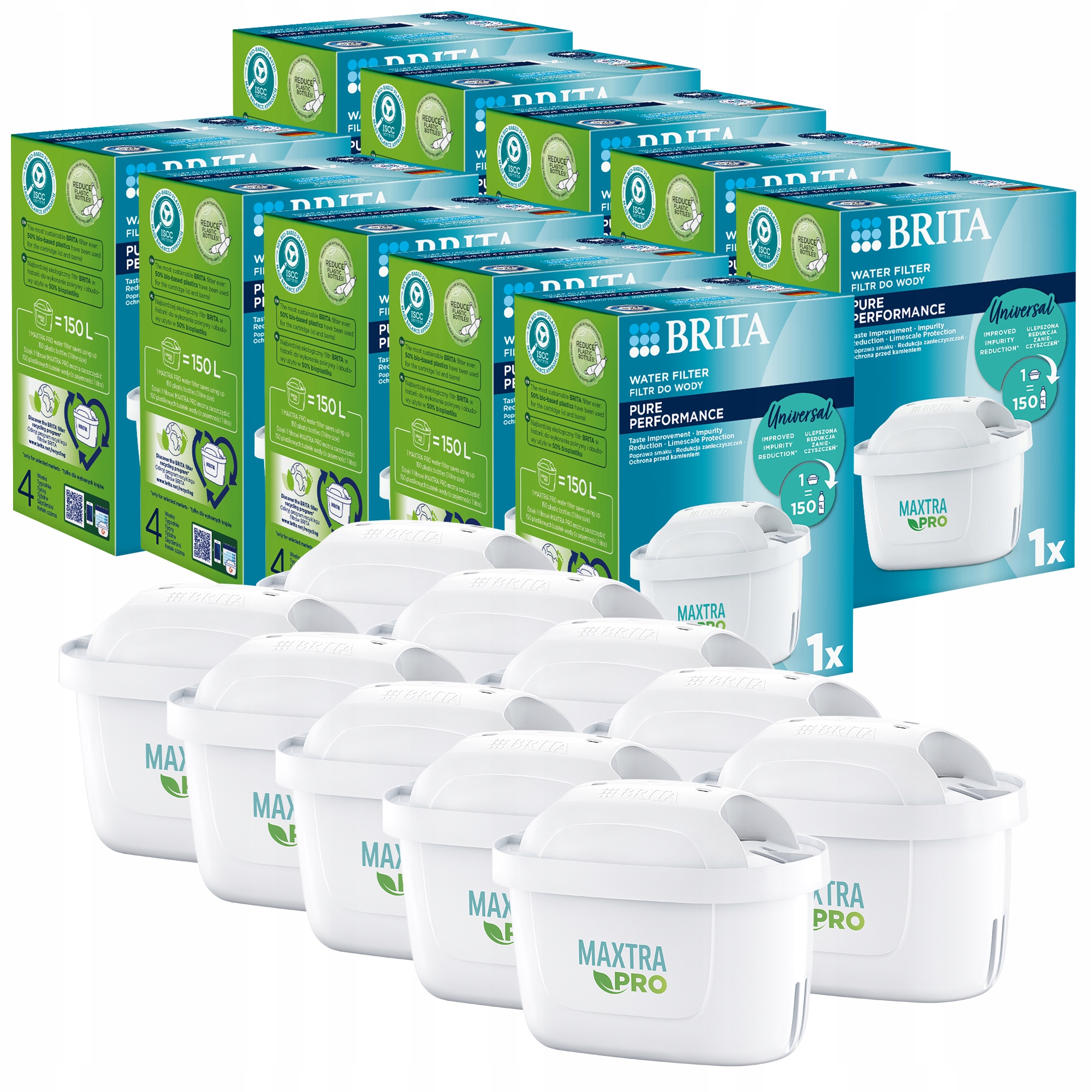 Wkład filtrujący do dzbanka Brita Maxtra PRO Pure Performance 10 szt ...